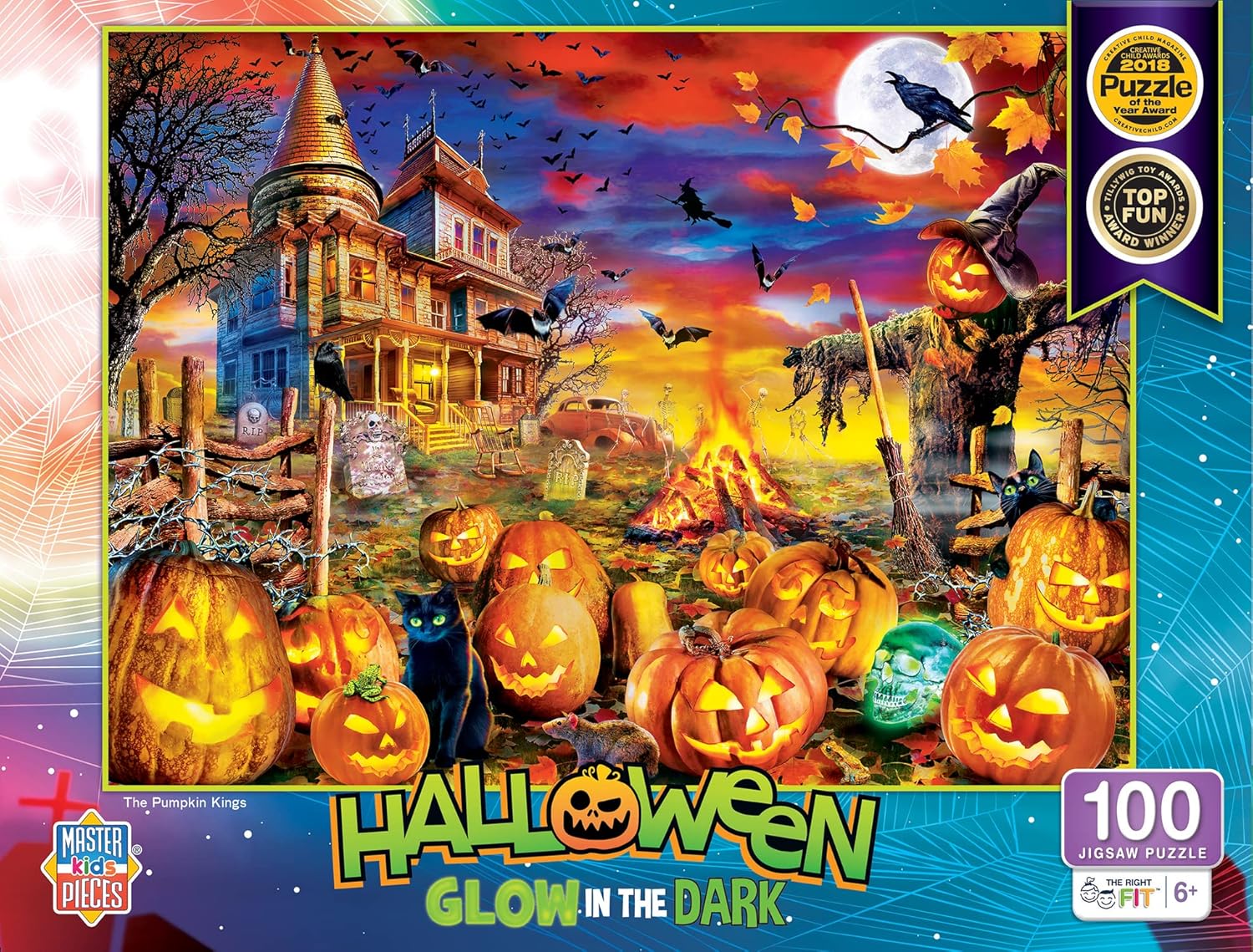 Amazon.com: Halloween - Glow in The Dark - The Pumpkin Kings 100pc ...