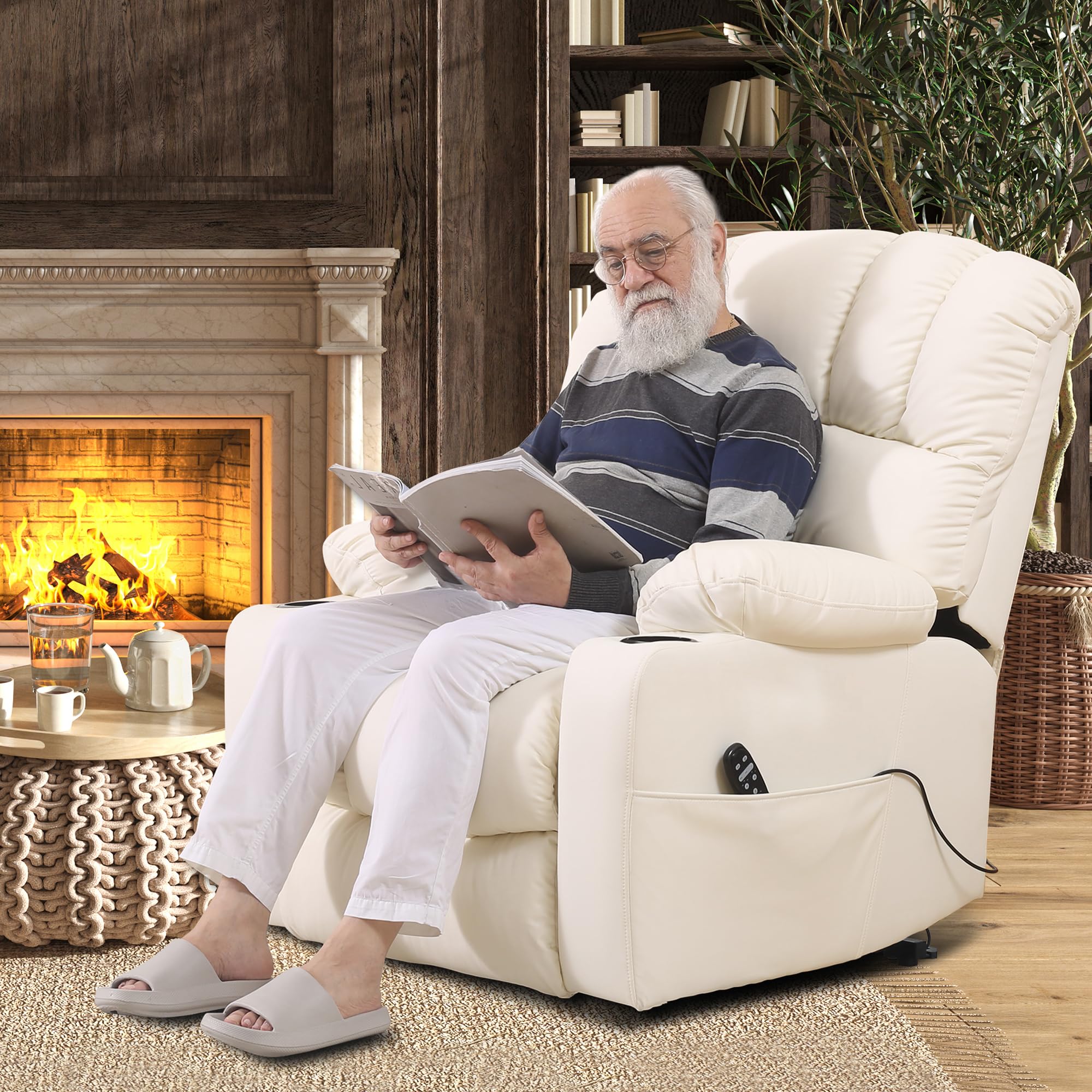 DURASPACE Power Lift Recliner Electric Lift Massage Recliner Chairs ...