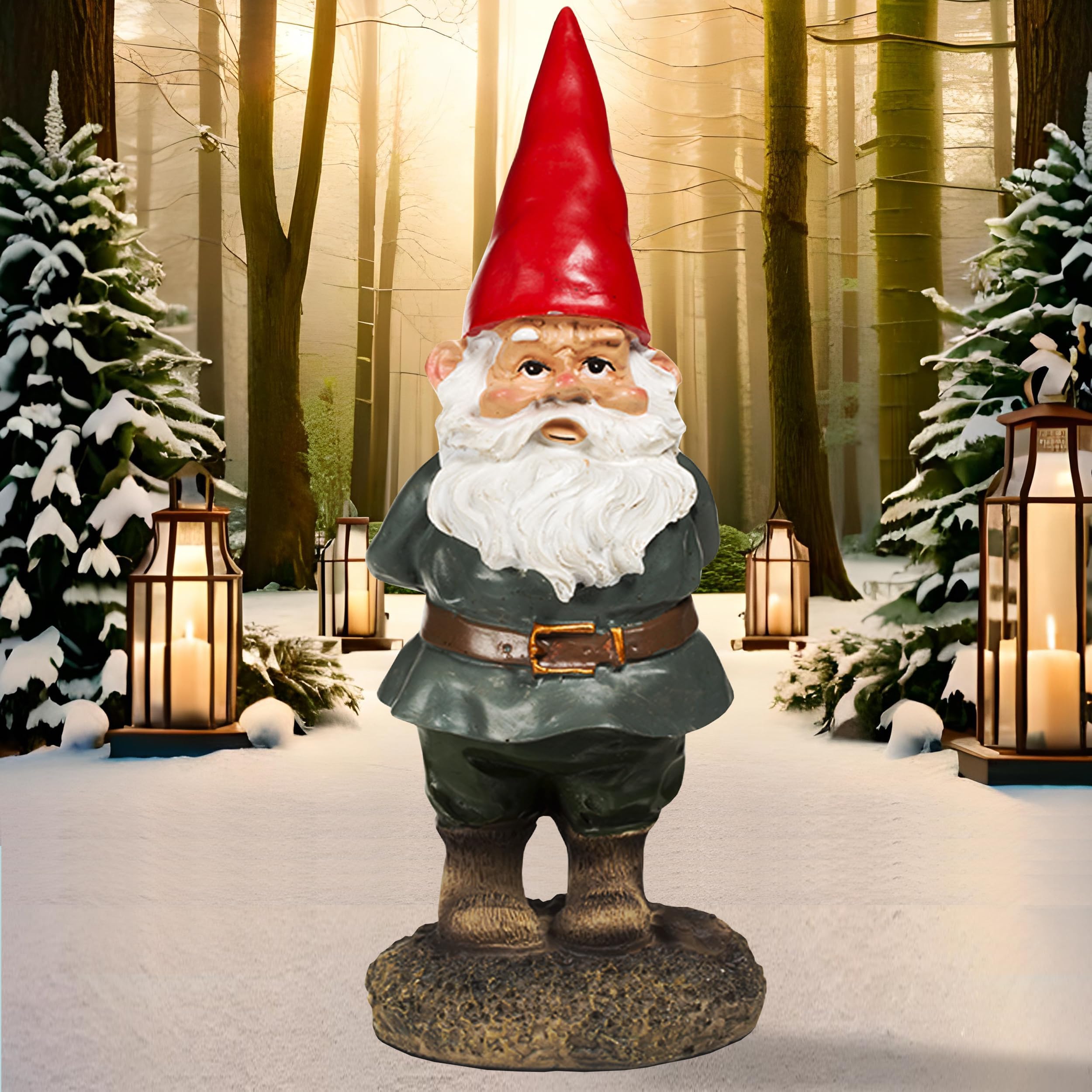 Amazon.com : Garden Gnomes Outdoor and Indoor Statue 10'' Weather ...