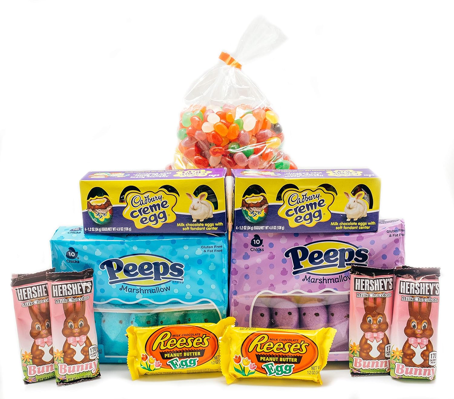 Amazon.com: Easter Candy Gift Set - Includes Jelly Beans, Cadbury Creme ...