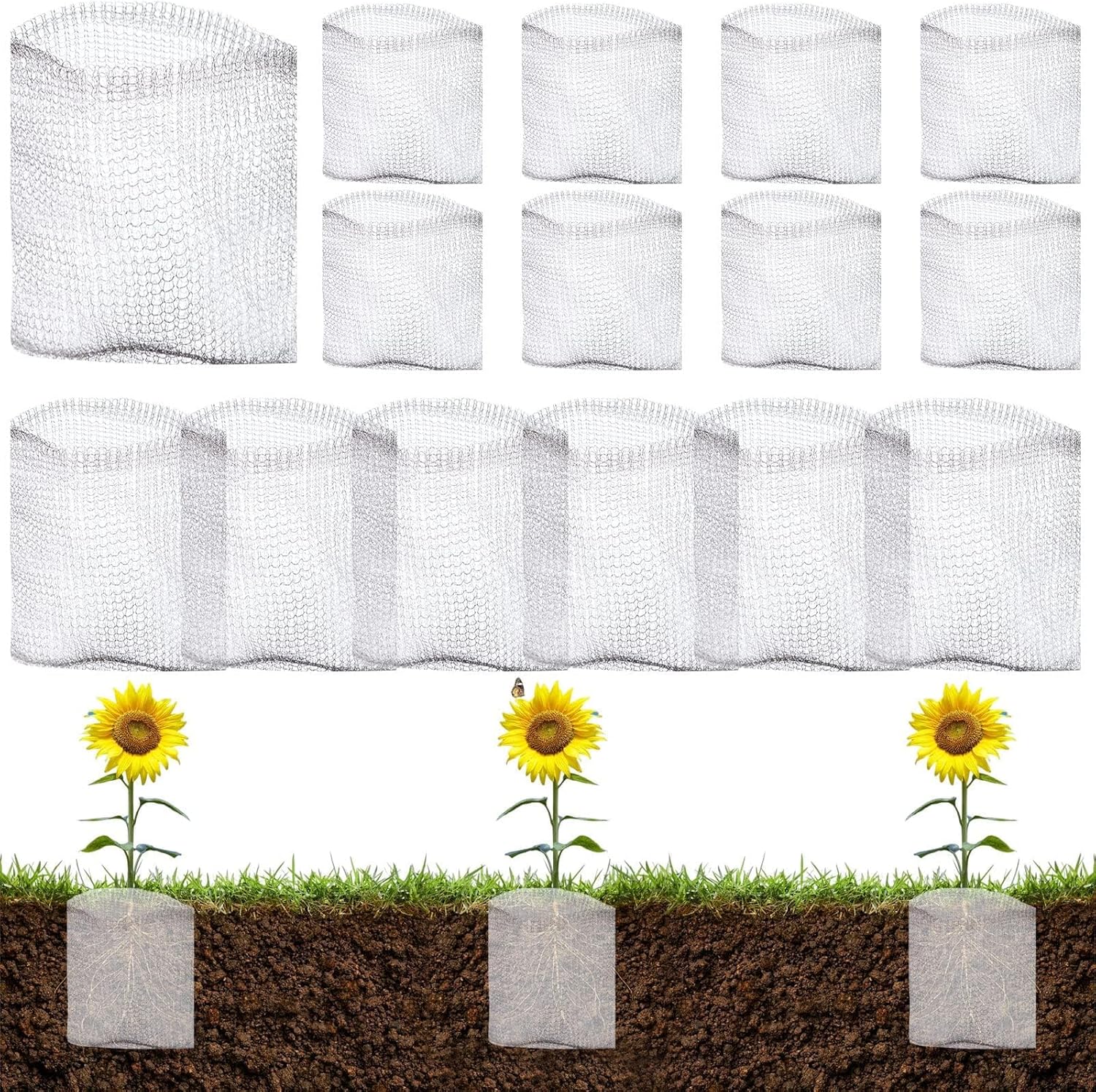 Amazon.com: JiaUfmi 15 Pack Plant Root Guard Baskets Gopher and Vole ...