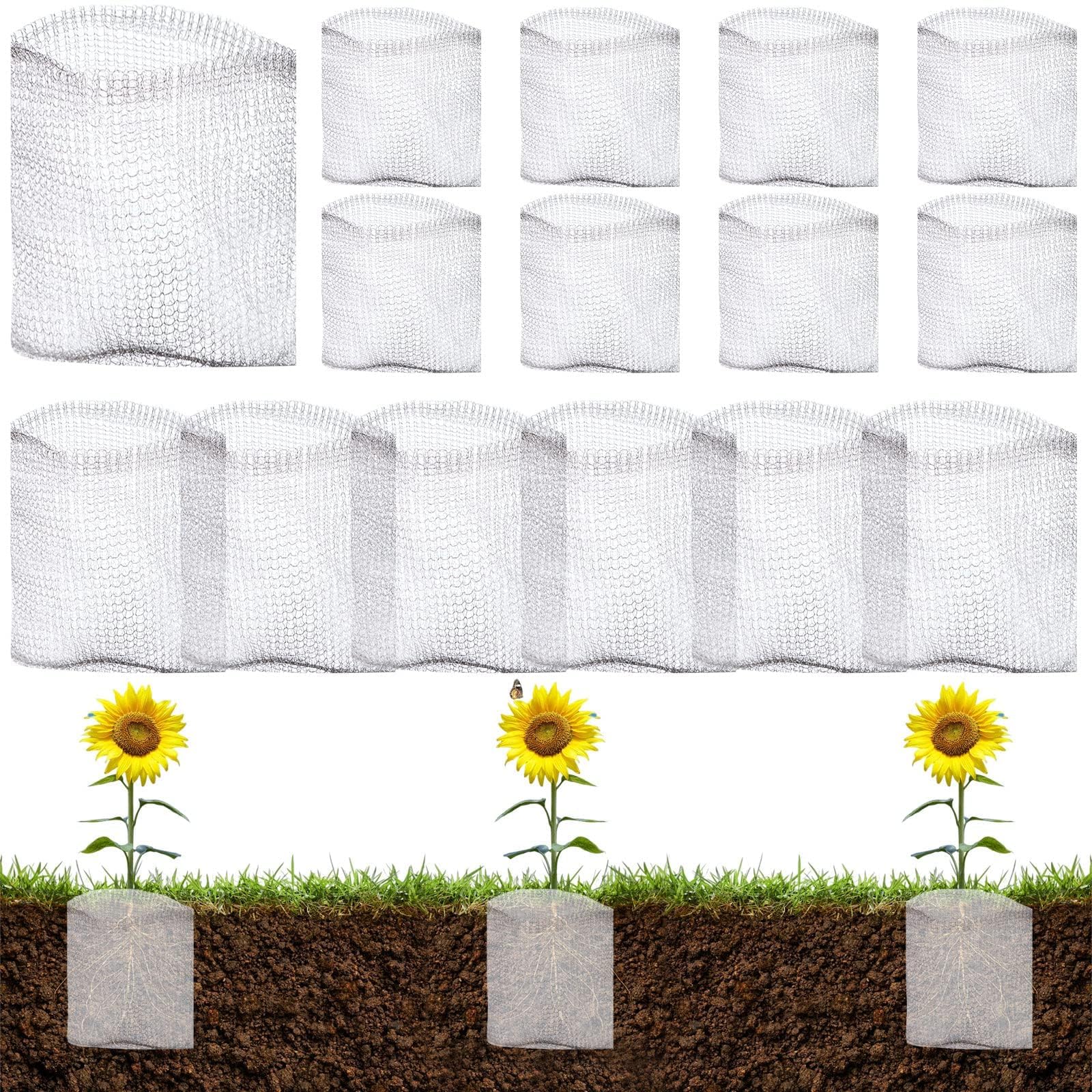 Amazon.com: JiaUfmi 15 Pack Plant Root Guard Baskets Gopher and Vole ...