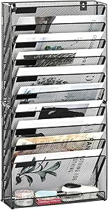 Superbpag Desk Organizer, 10 Pockets Wall File Holder Organizer, Wall ...