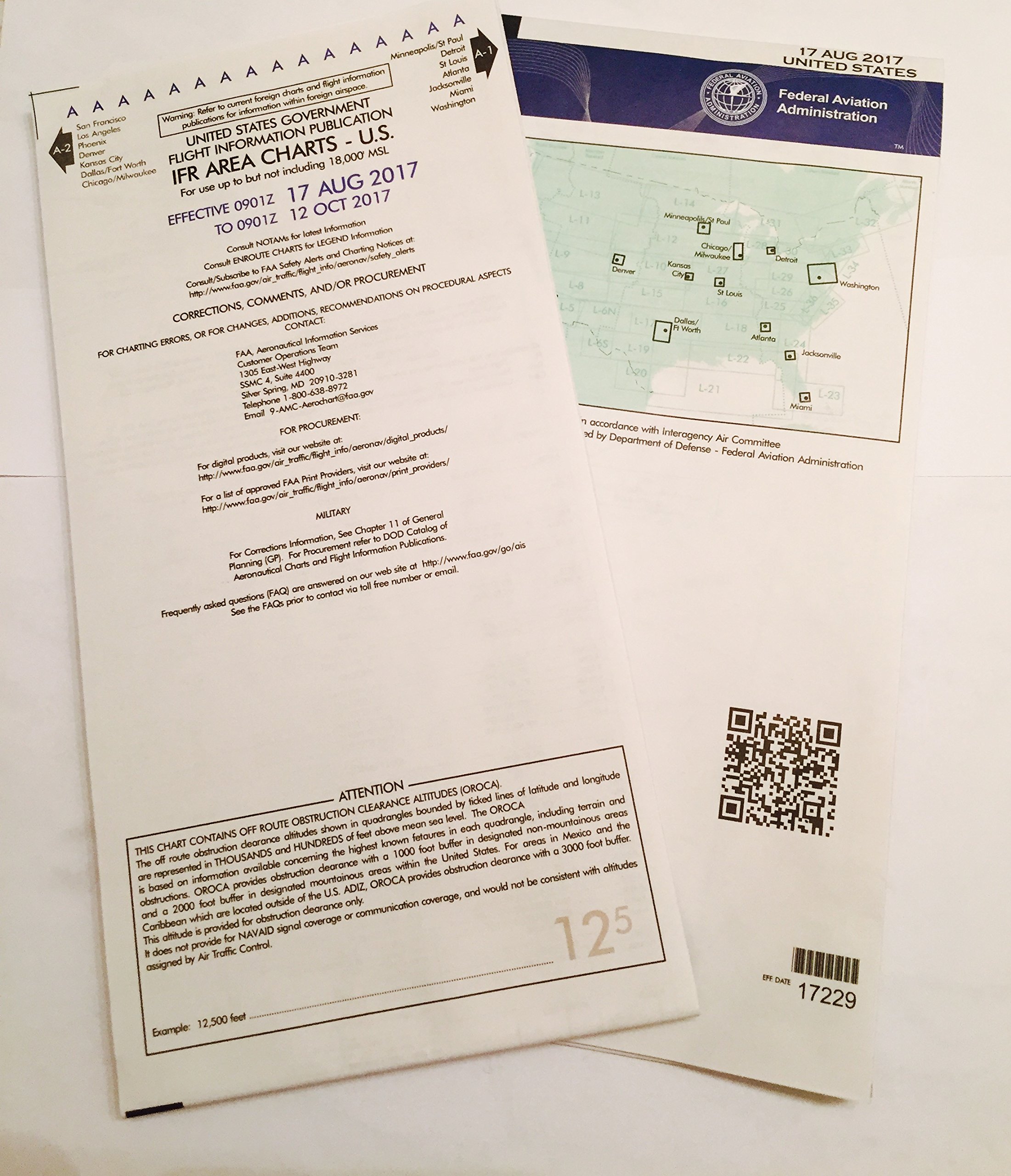 Snapklik.com : FAA Chart: Enroute Low Altitude IFR Area Charts A1/A2 ...