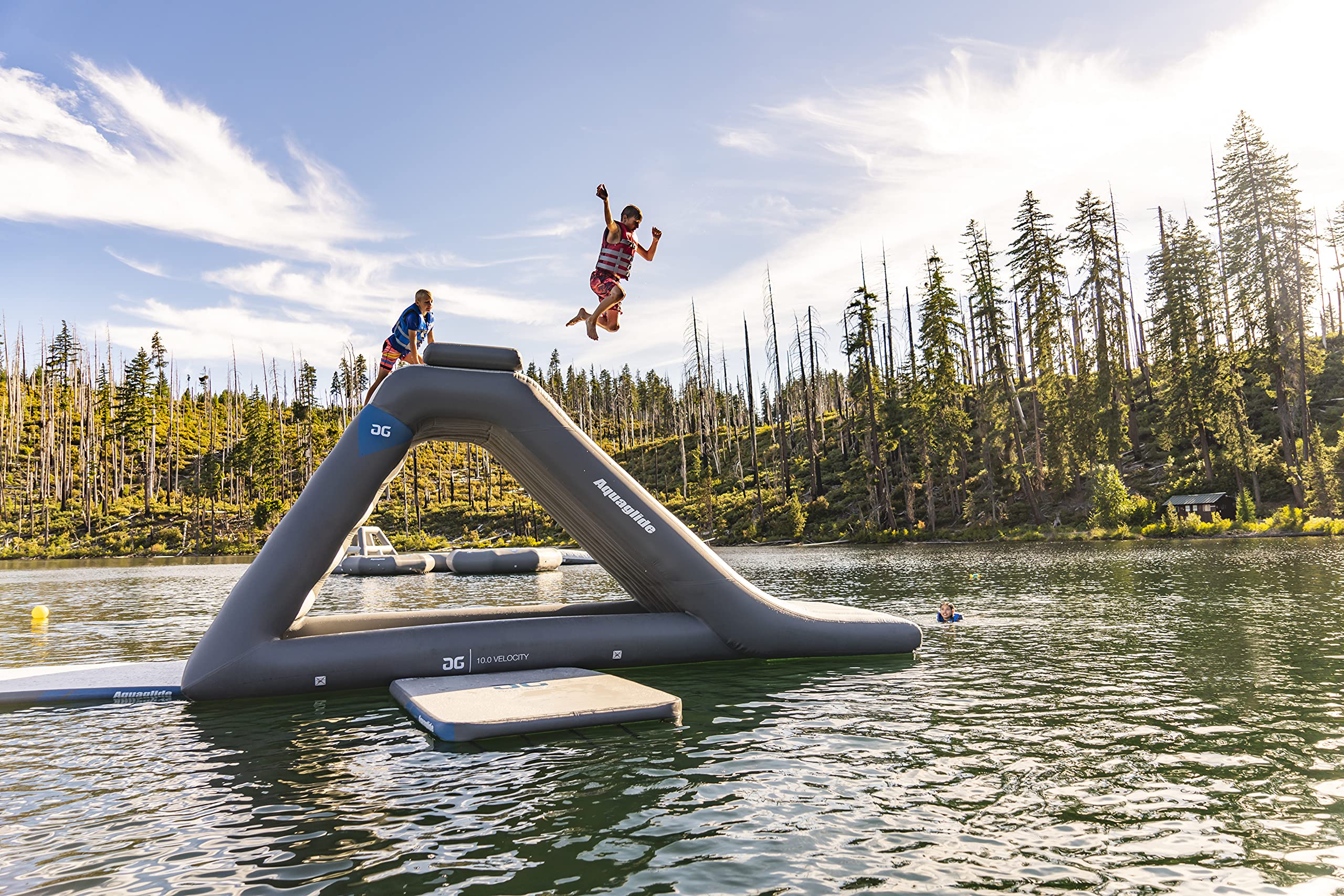 AQUAGLIDE Velocity Slide 6.0 - Floating Slide, Multicolor