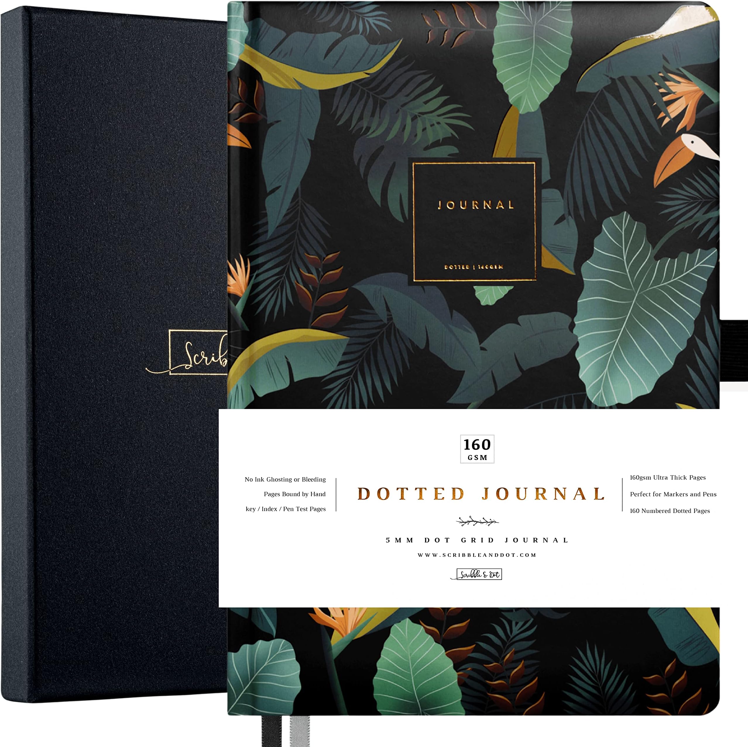 Scribble & Dot® Bullet Planner - Dotted Journal | A5 Ultra Thick 160gsm ...