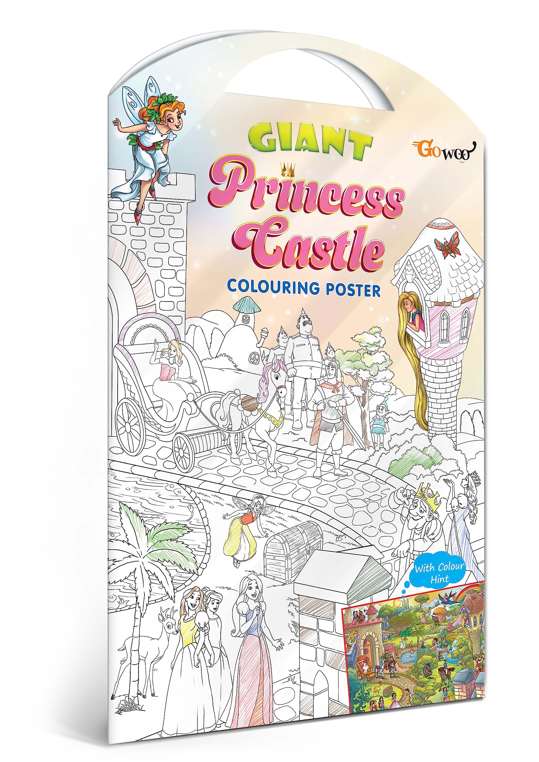 GIANT PRINCESS CASTLE COLOURING POSTER I Artistic Coloring Poster ...