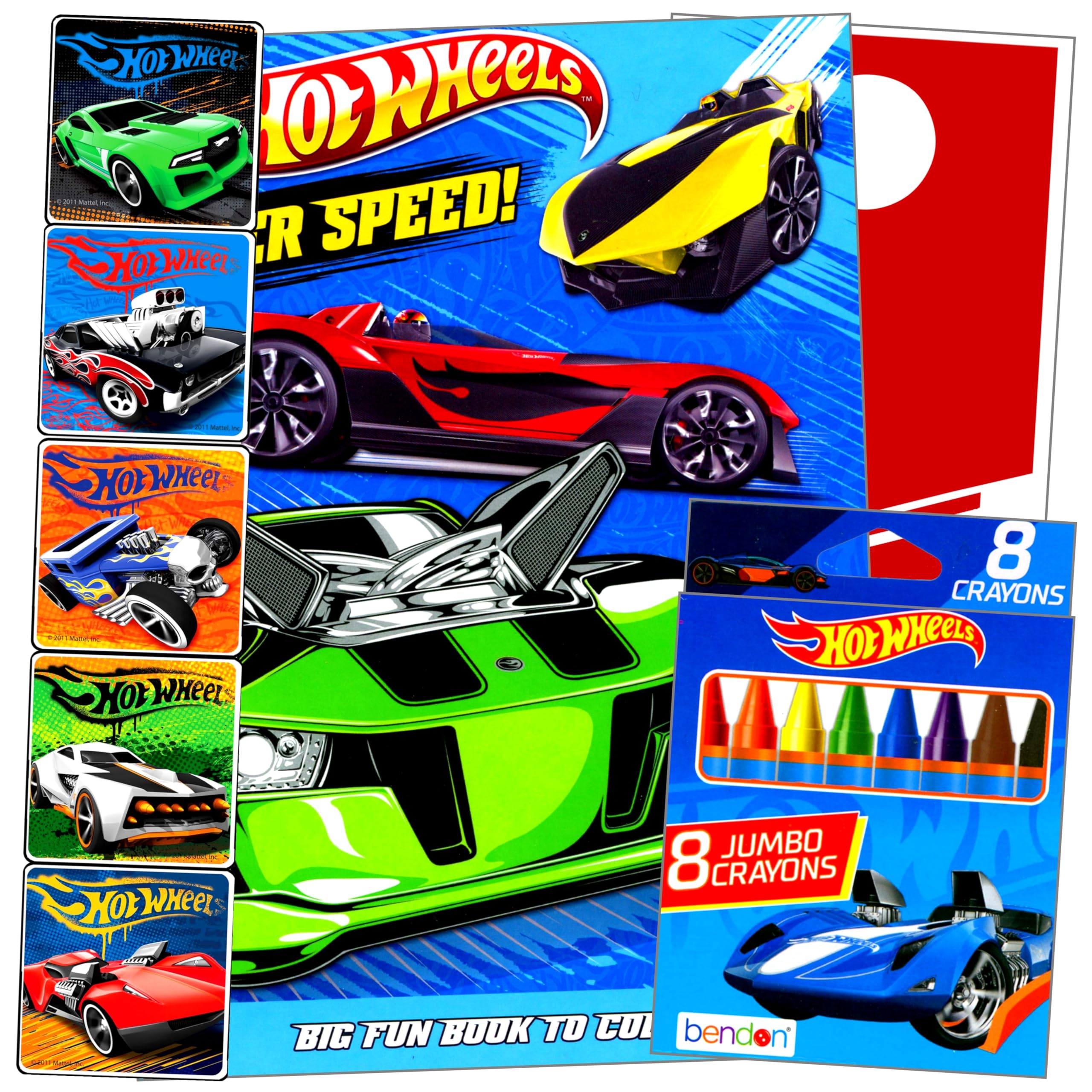 Amazon.com: Hot Wheel Coloring and Activity Set - Bundle Includes ...