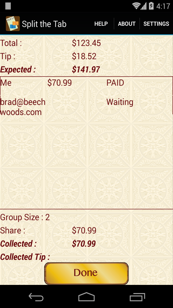 Split The Tab - App on Amazon Appstore