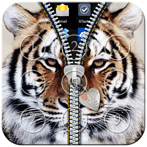 Tiger Zipper Lock Screen - App on Amazon Appstore