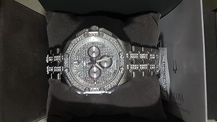 Bulova Men's Crystal Octava Watch, Silver Tone Stainless Steel (Model ...