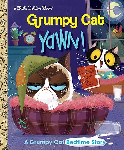 Yawn! A Grumpy Cat Bedtime Story (Grumpy Cat) (Little Golden Book ...