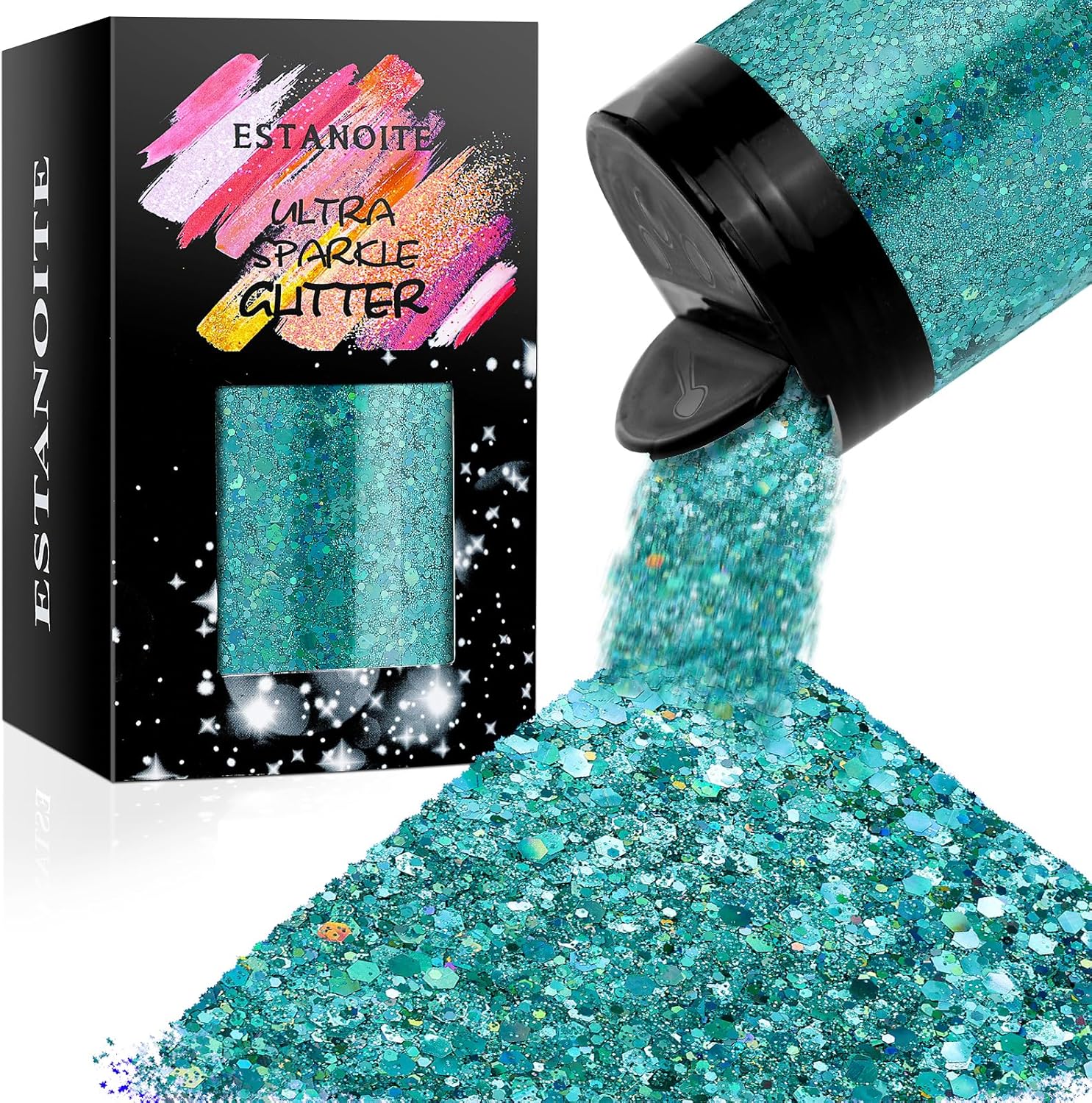 Amazon.com: Holographic Chunky Glitter, 5.64oz/160g Craft Glitter ...