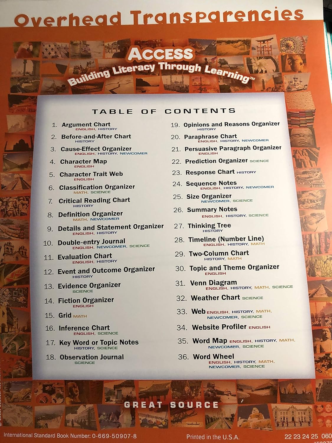 Great Source Access Esl Overhead Transparencies Grades 6 - 8: Great ...