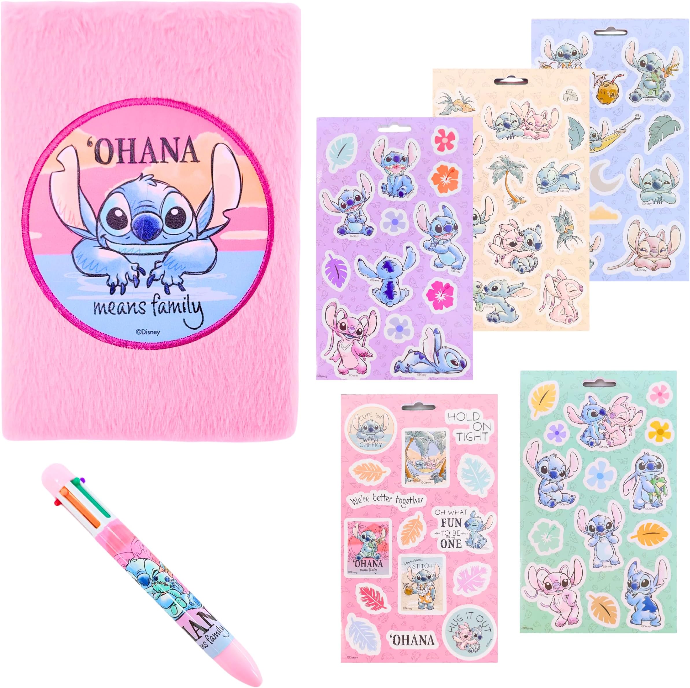 Disney Stitch - Cahier, Carnet, Notebook, Journal Intime avec stylo bic ...