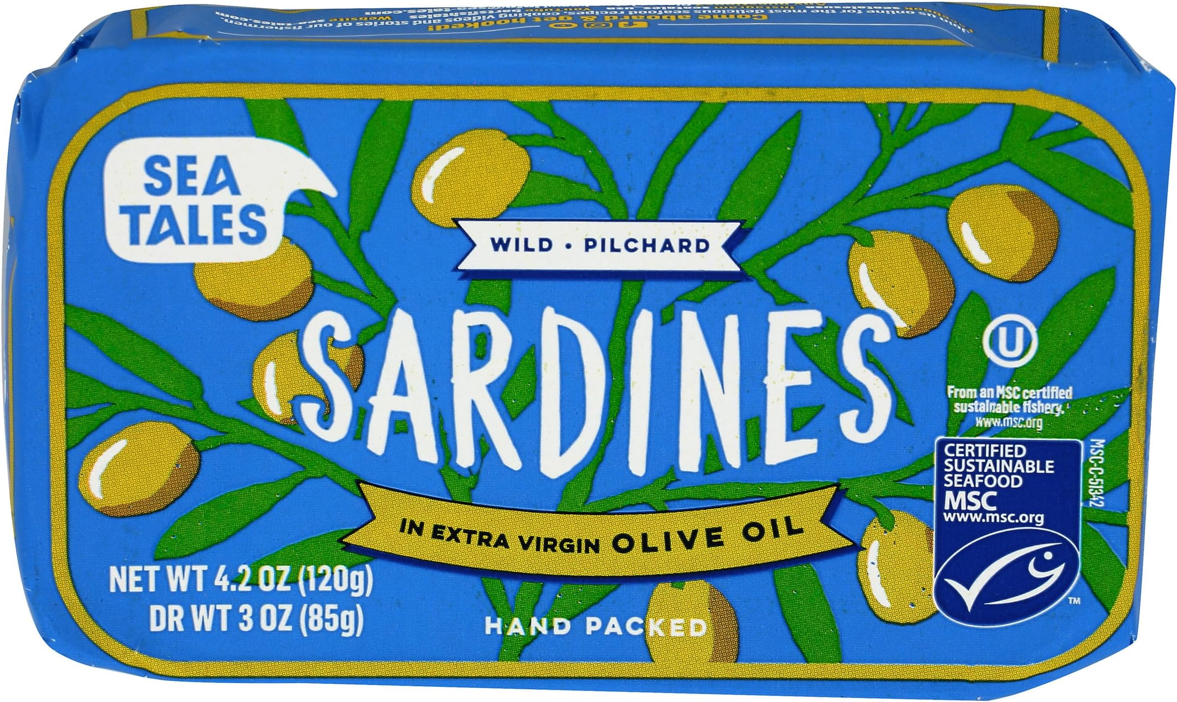 Amazon.com: Sea Tales Sardines in Olive Oil, 4.2 OZ : Grocery & Gourmet ...