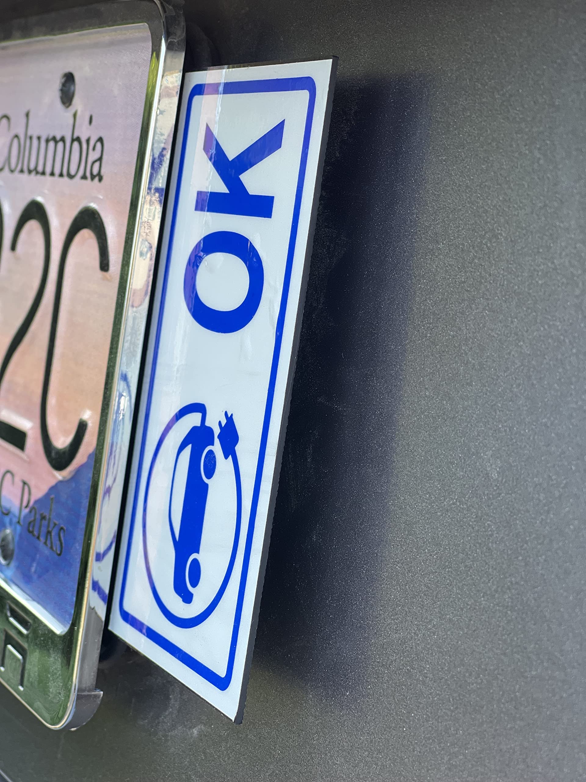 HOV OK License Plate Frame Sticker Holder British Columbia (Side Mount ...