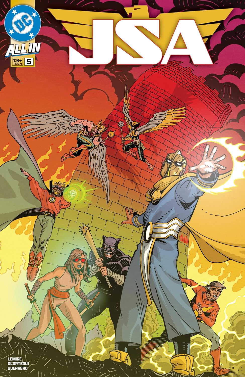 Amazon.com: JSA (2024-) #5 eBook : Lemire, Jeff, Olortegui, Diego ...