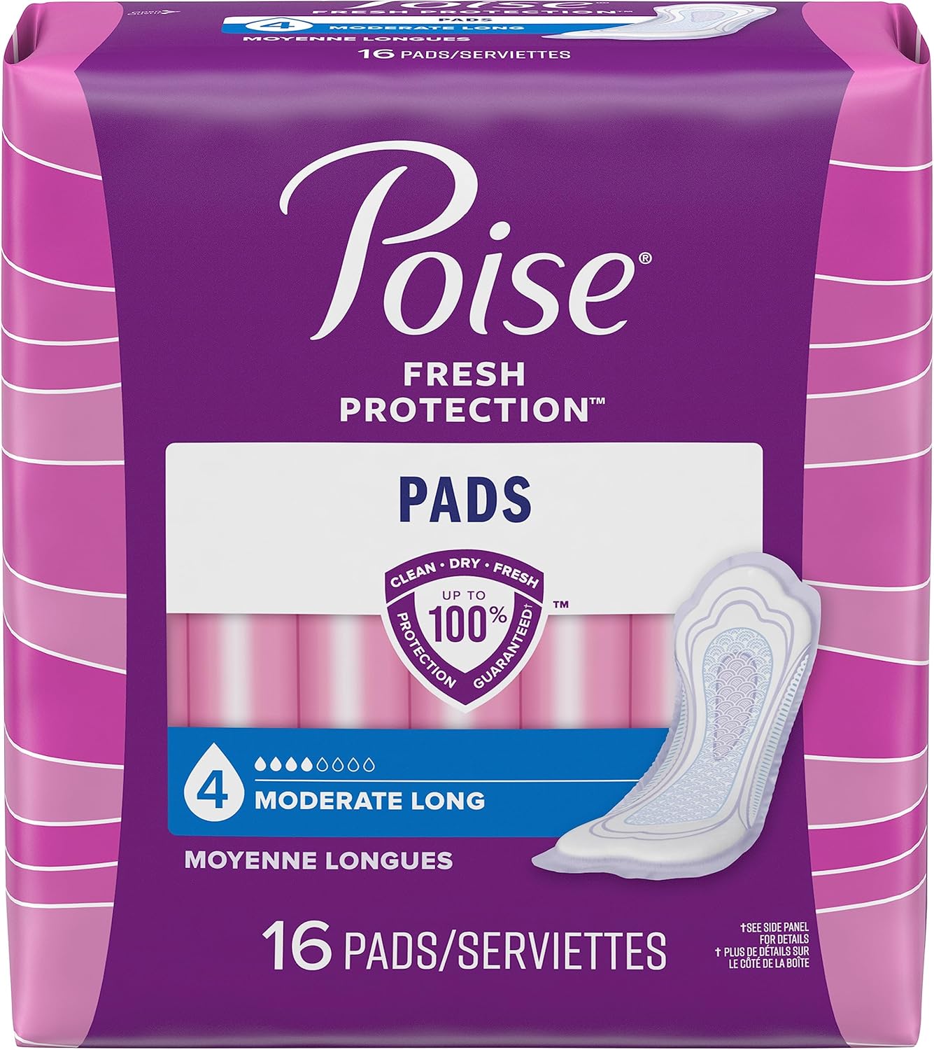 Amazon.com: Poise Pads Extra Plus, 16 Count : Health & Household