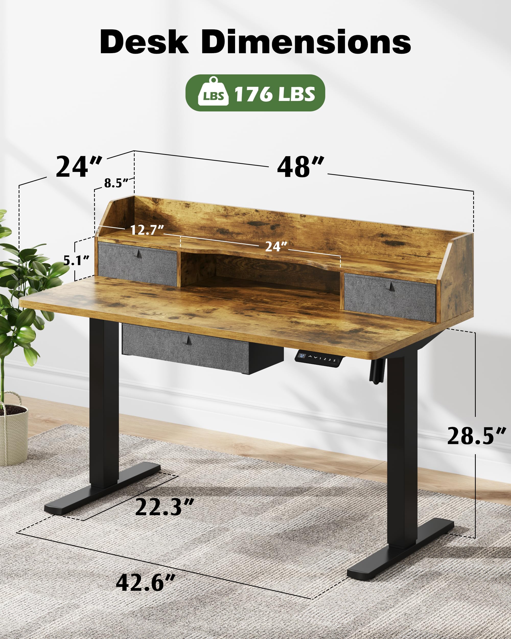 Snapklik.com : Shahoo Electric Standing Desk