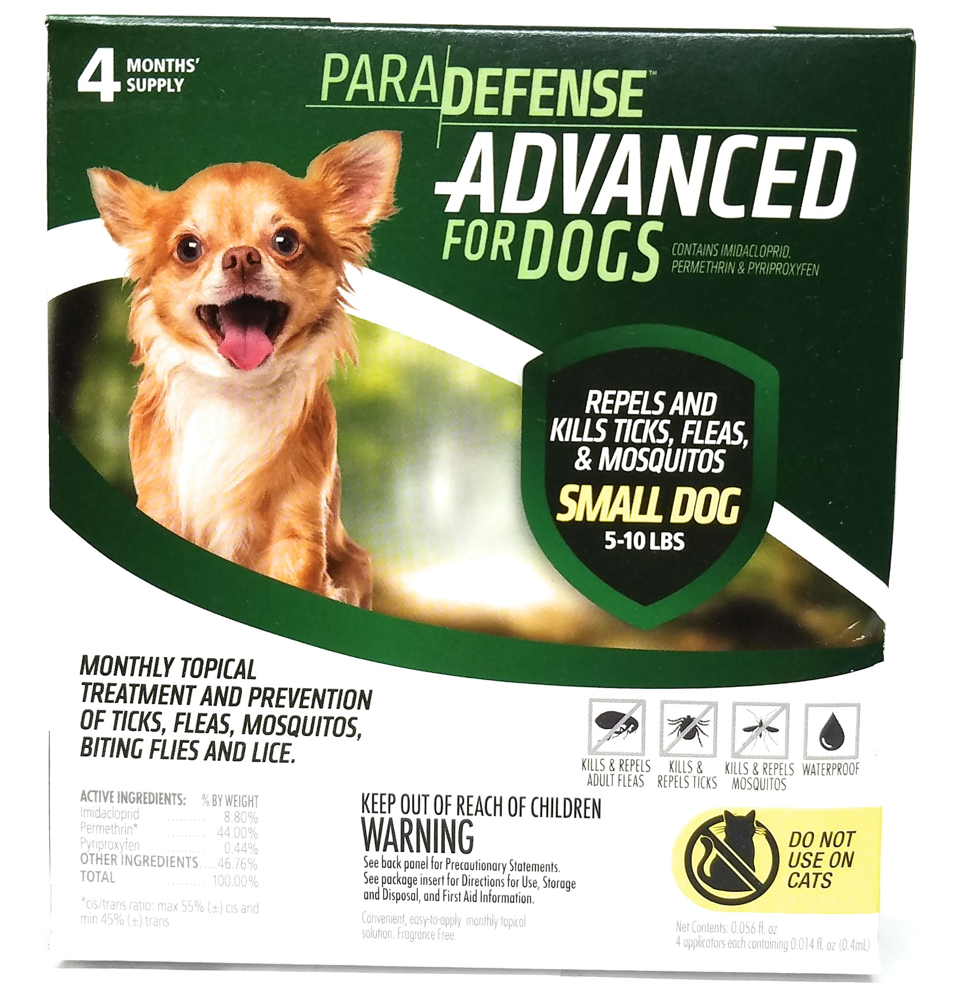 Amazon.com : Para Defense Advanced 5-10 lb Dog Pet Flea Control Supply ...