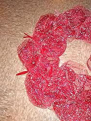 Amazon.com: 4 Rolls Christmas Poly Mesh Ribbon 10 Inch x 16 Yards, Snow ...