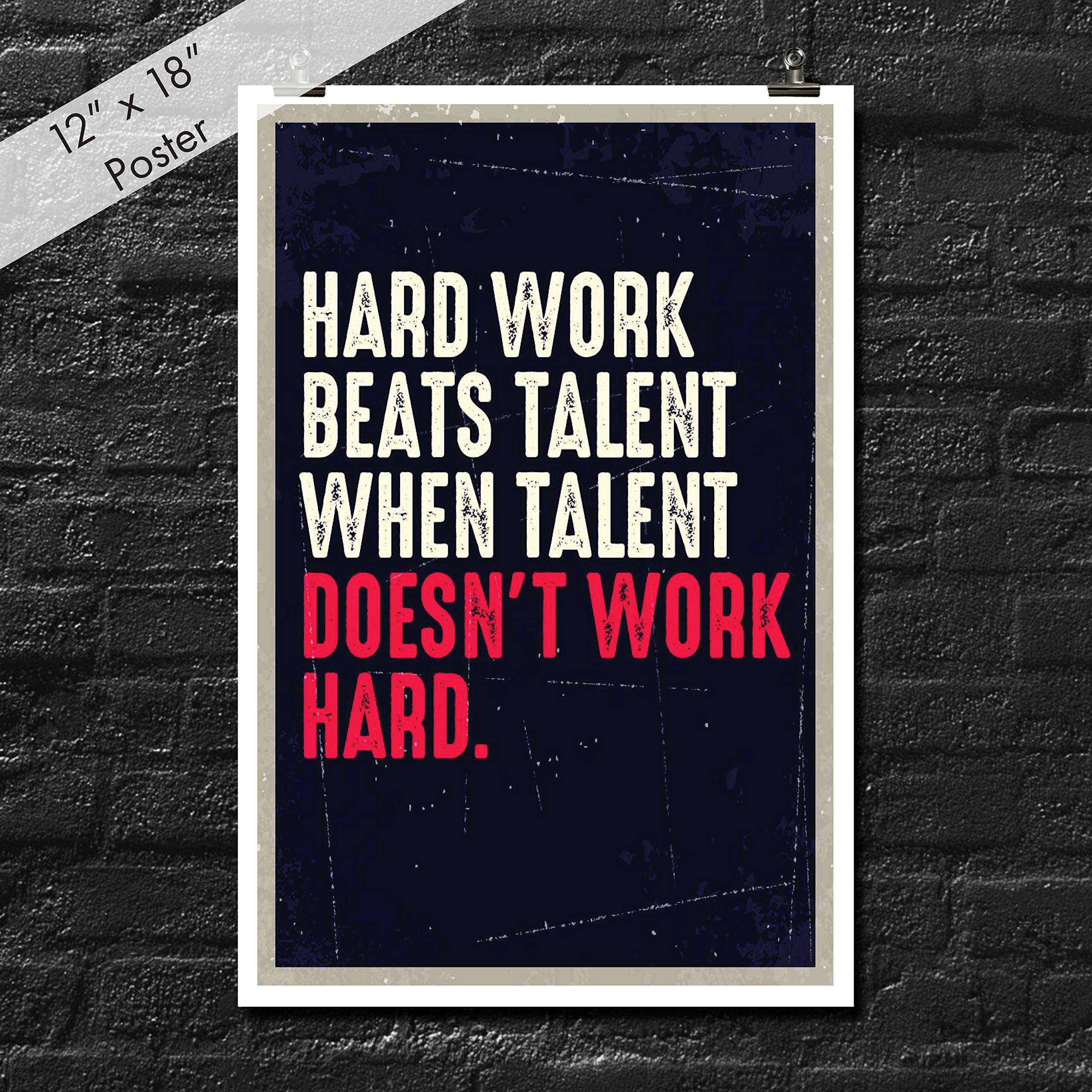 Hard Work Motivational Poster