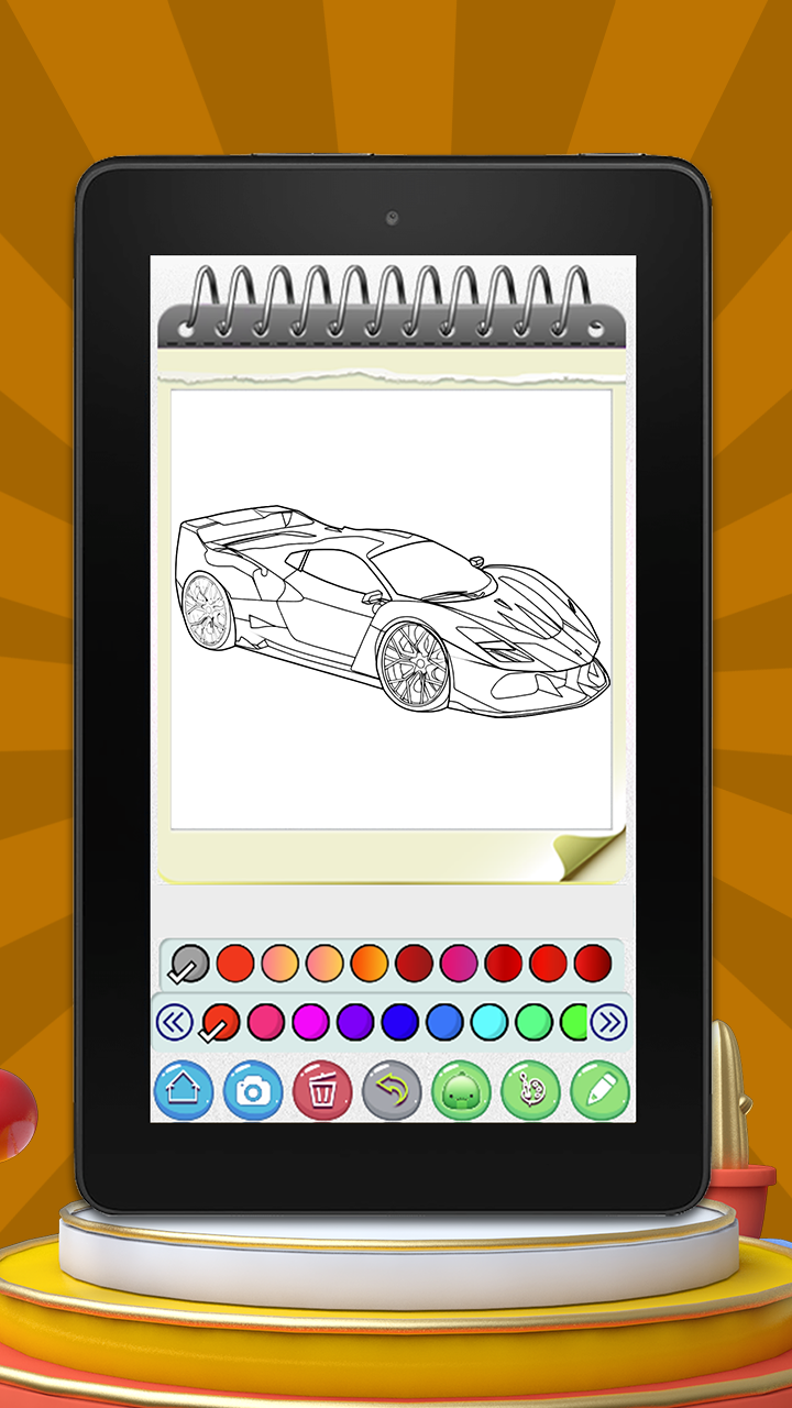 Cars Coloring Books: Super Cars Coloring Game - App on Amazon Appstore