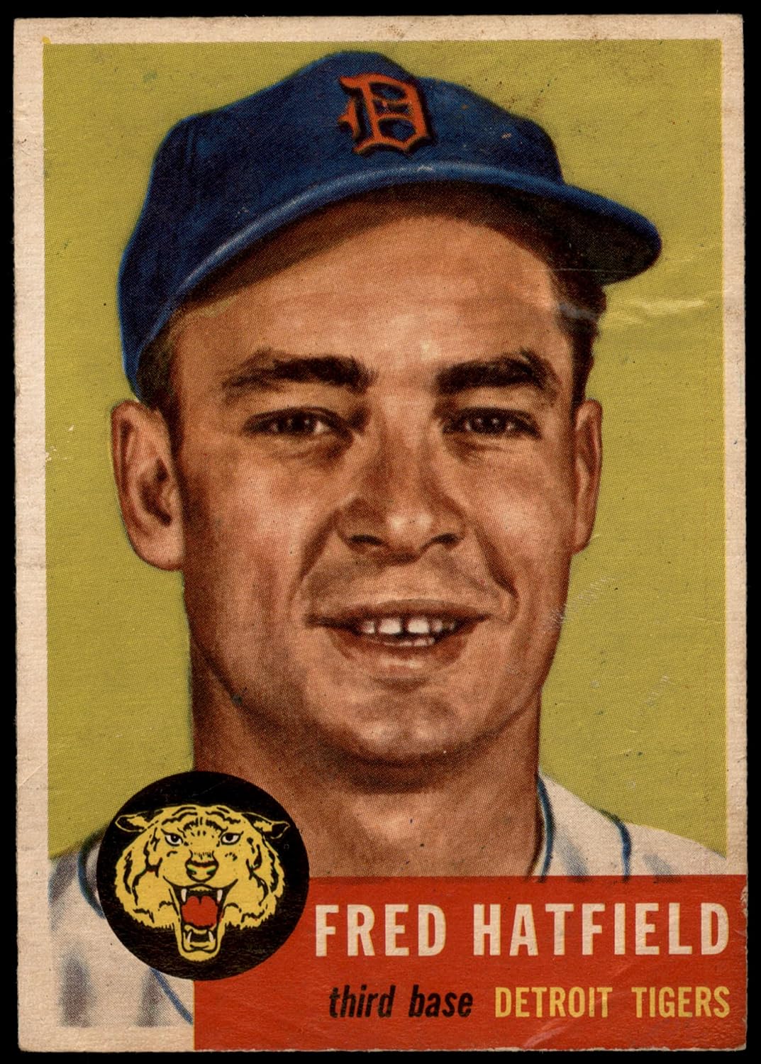 Amazon.com: 1953 Topps # 163 Fred Hatfield Detroit Tigers (Baseball ...