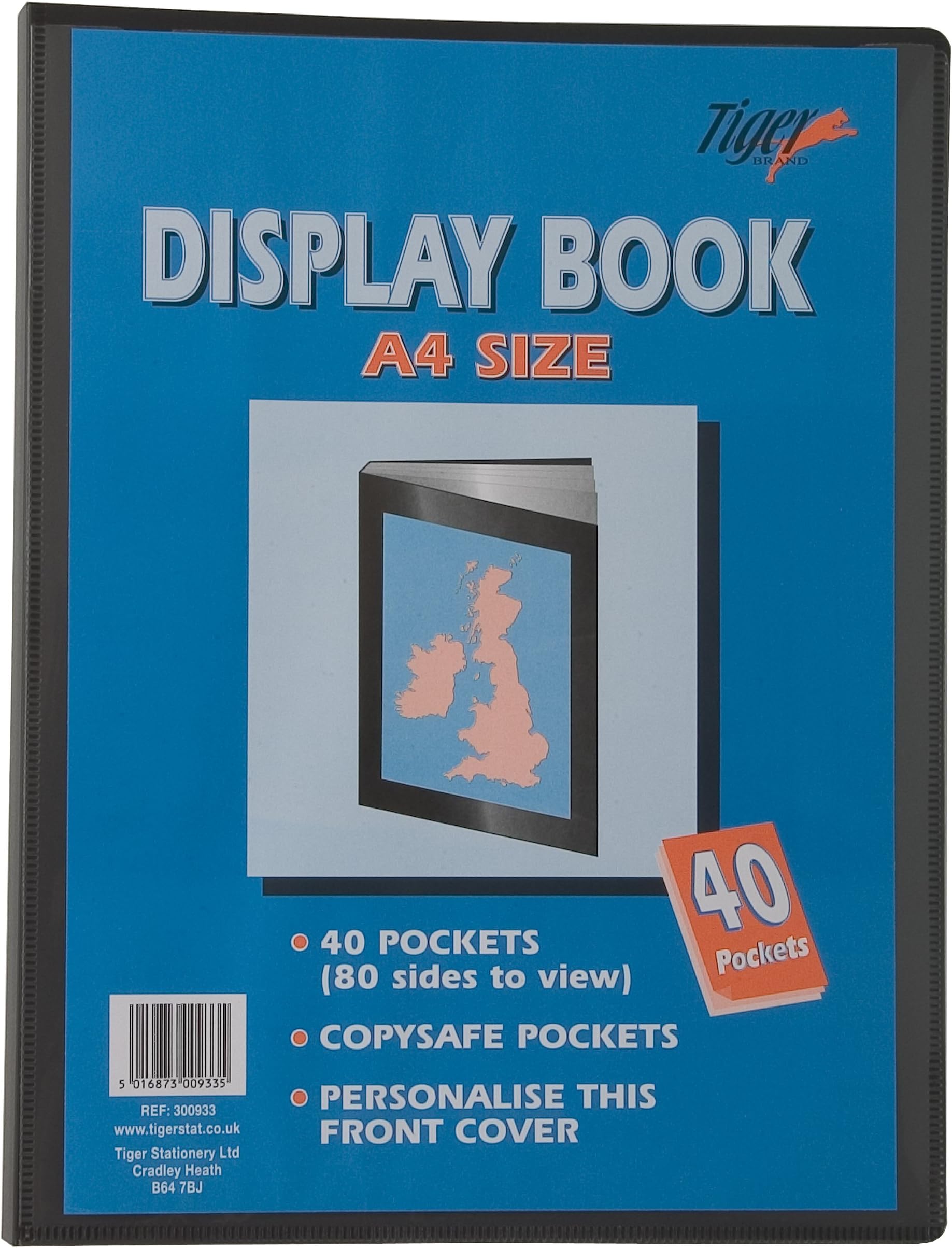 Q-Connect A4 40-Pocket Presentation Display Book - Black : Amazon.co.uk ...