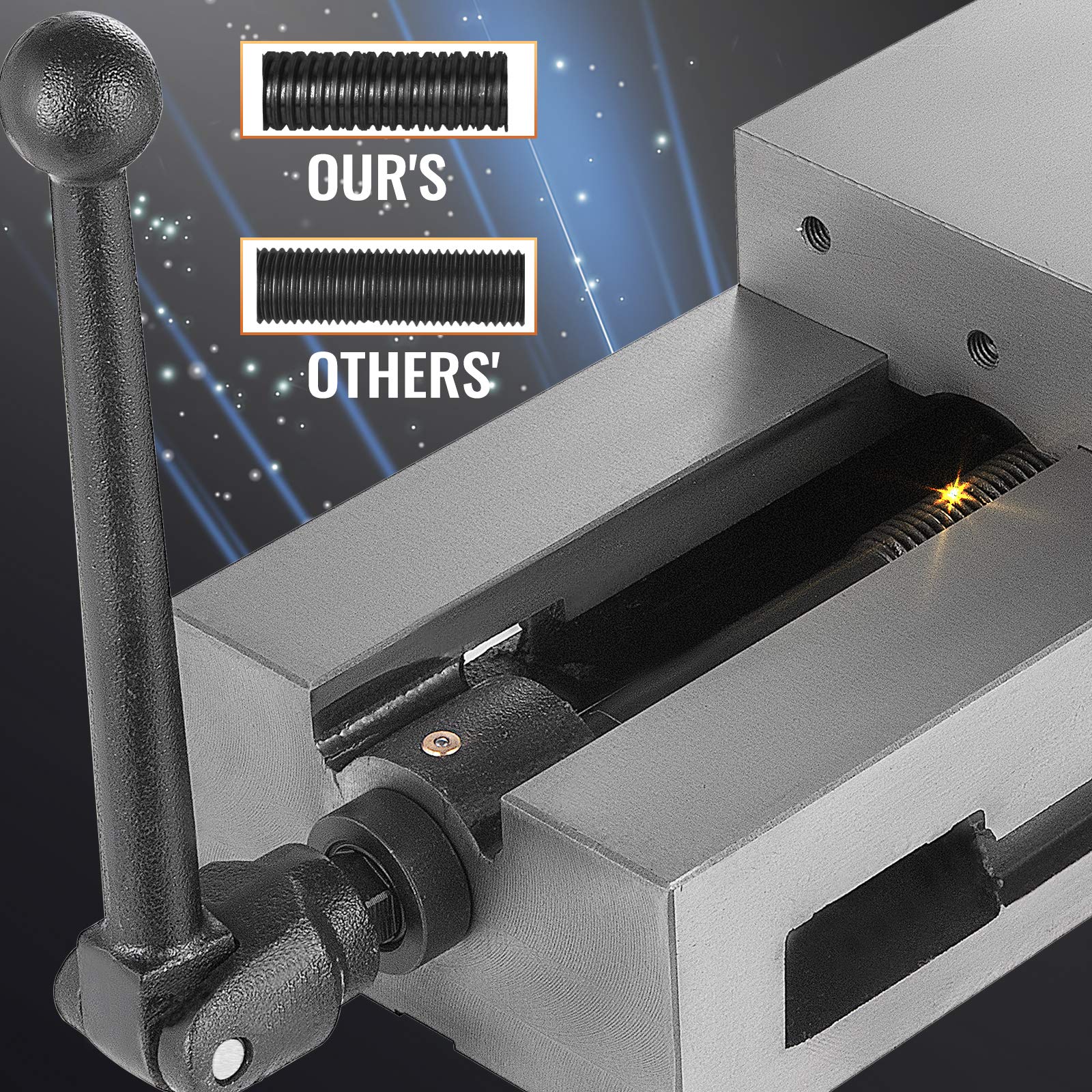 Mophorn High Precision Milling Vice 6 Inch,Bench Clamp Vise Nodular ...