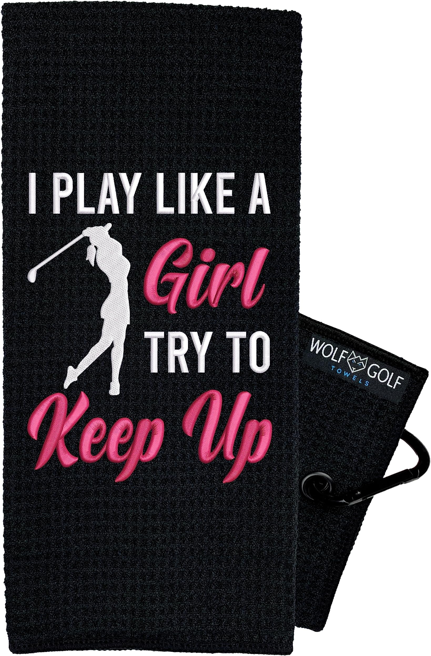 Amazon.com: Look at Her Putt Golf Towel - Golf Accessories for Women ...