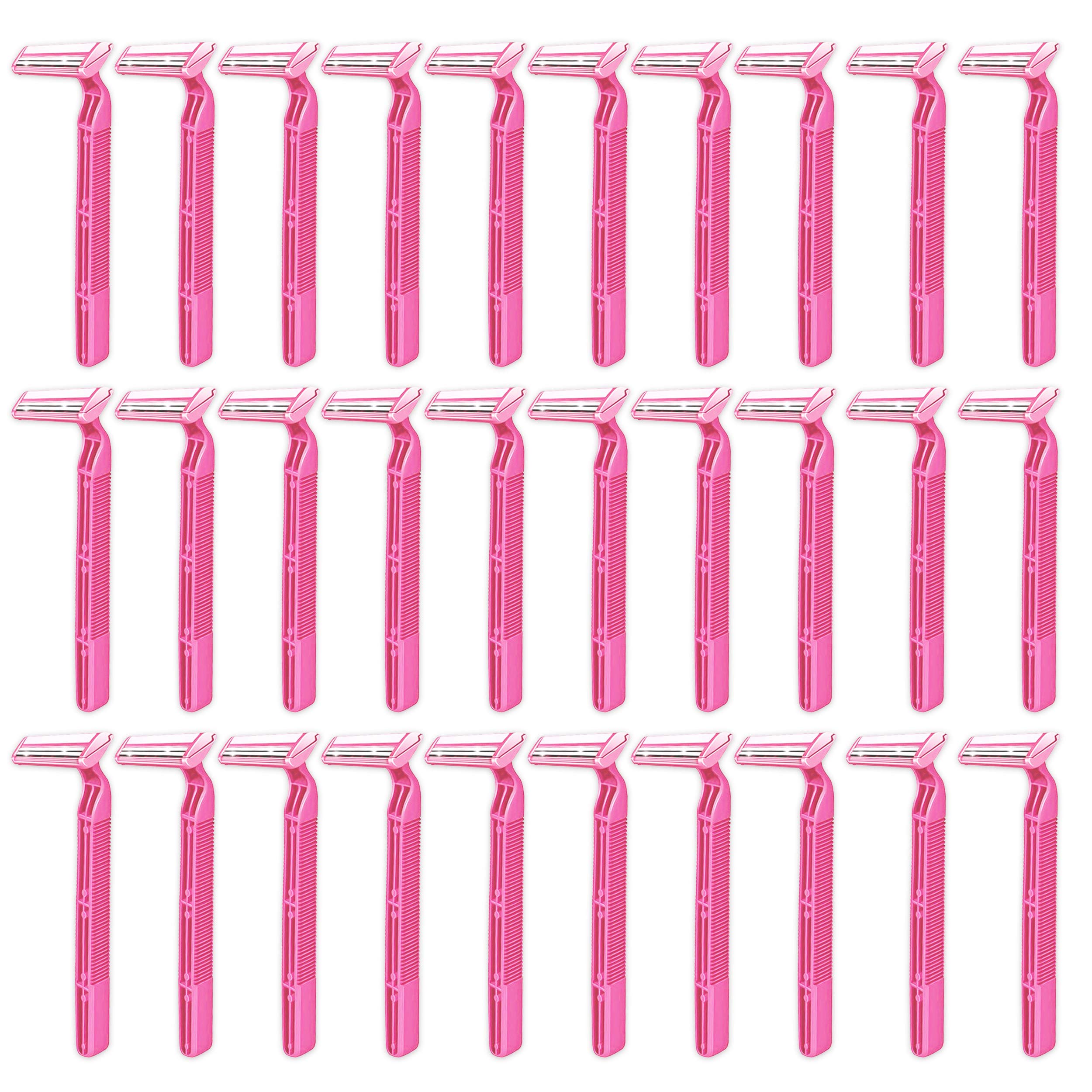 Amazon.com: Bulk Disposable Razors for Women Bundle ~ Pack of 30 ...