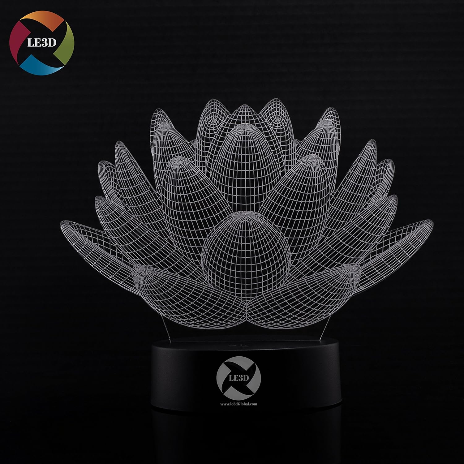 Buy 3D Optical Illusion Night Light - 7 LED Color Changing Lamp - Cool ...