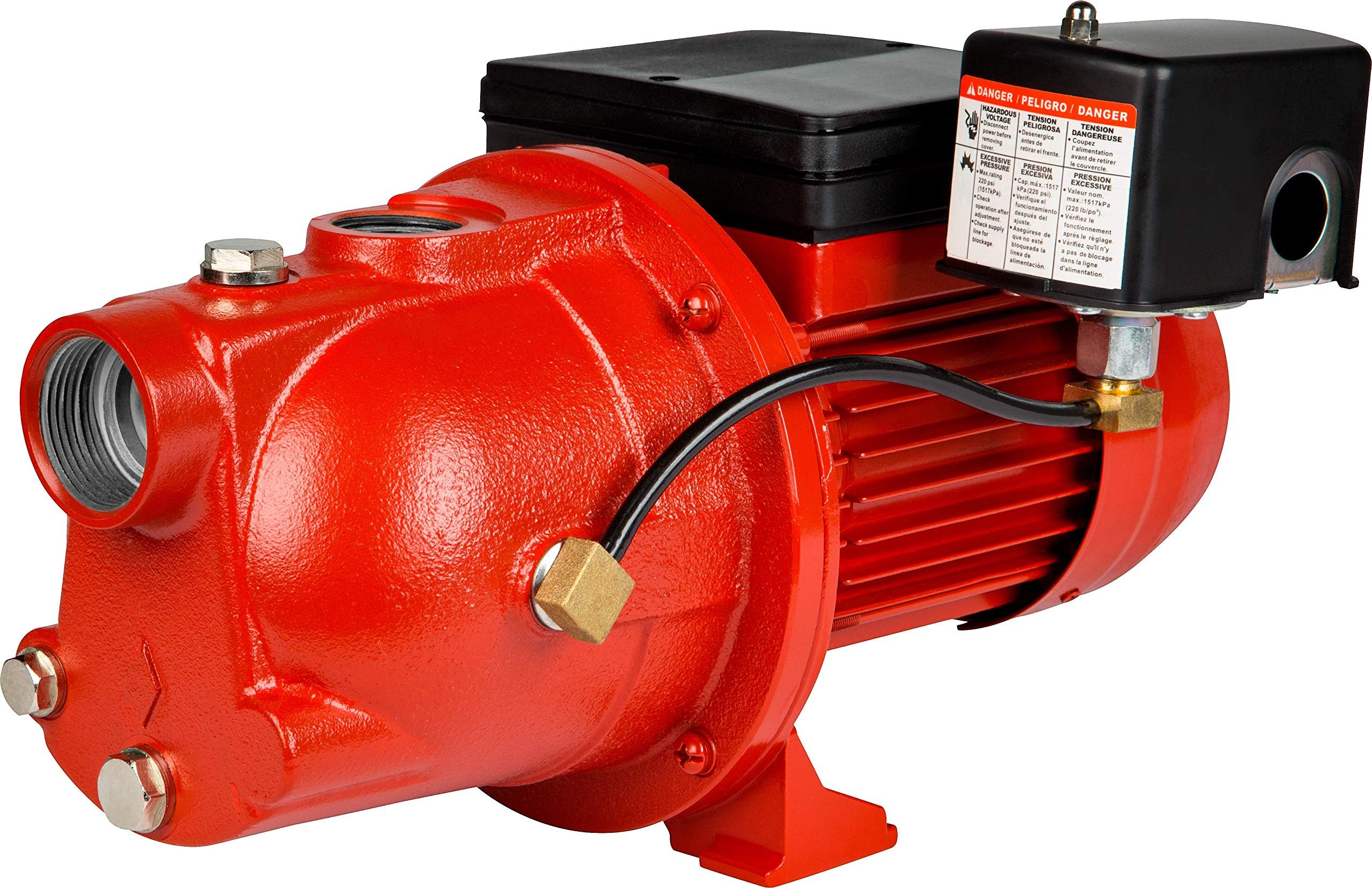 Red Lion RL-SWJ50 1/2 HP, 12.6 GPM Dual Voltage (115/230 Volts) Cast ...