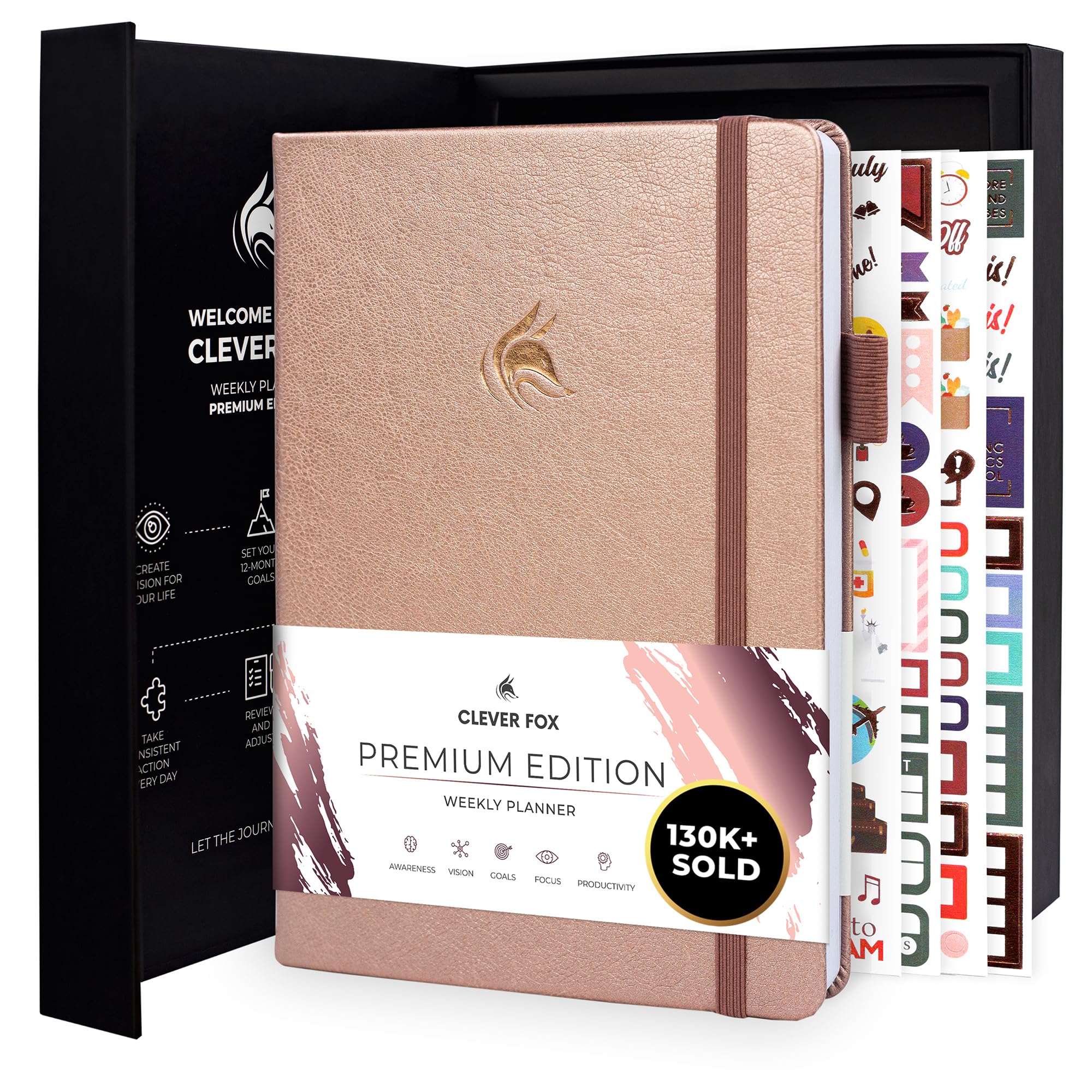Clever Fox Planner Premium – Undated Blank Appointment Planner with ...