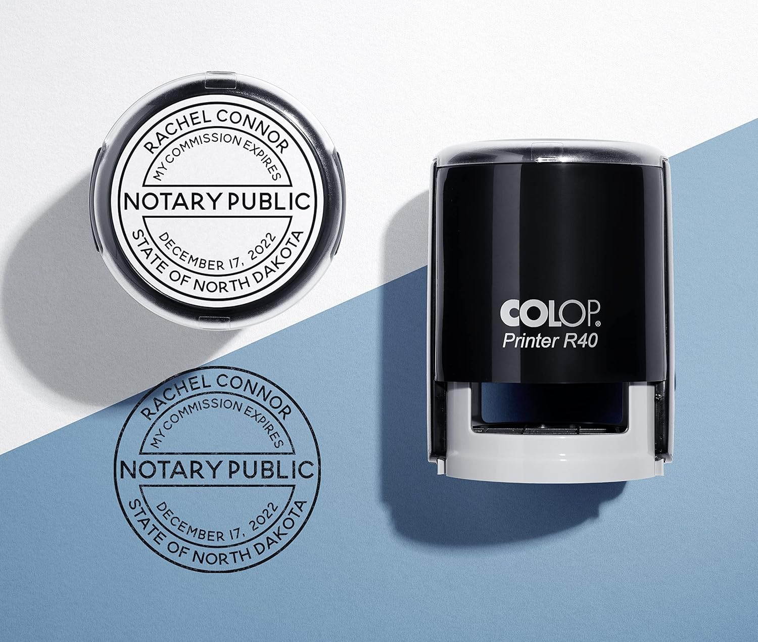 Amazon.com : Stamp by Me | Round Notary Stamp for All 50 States | Self ...