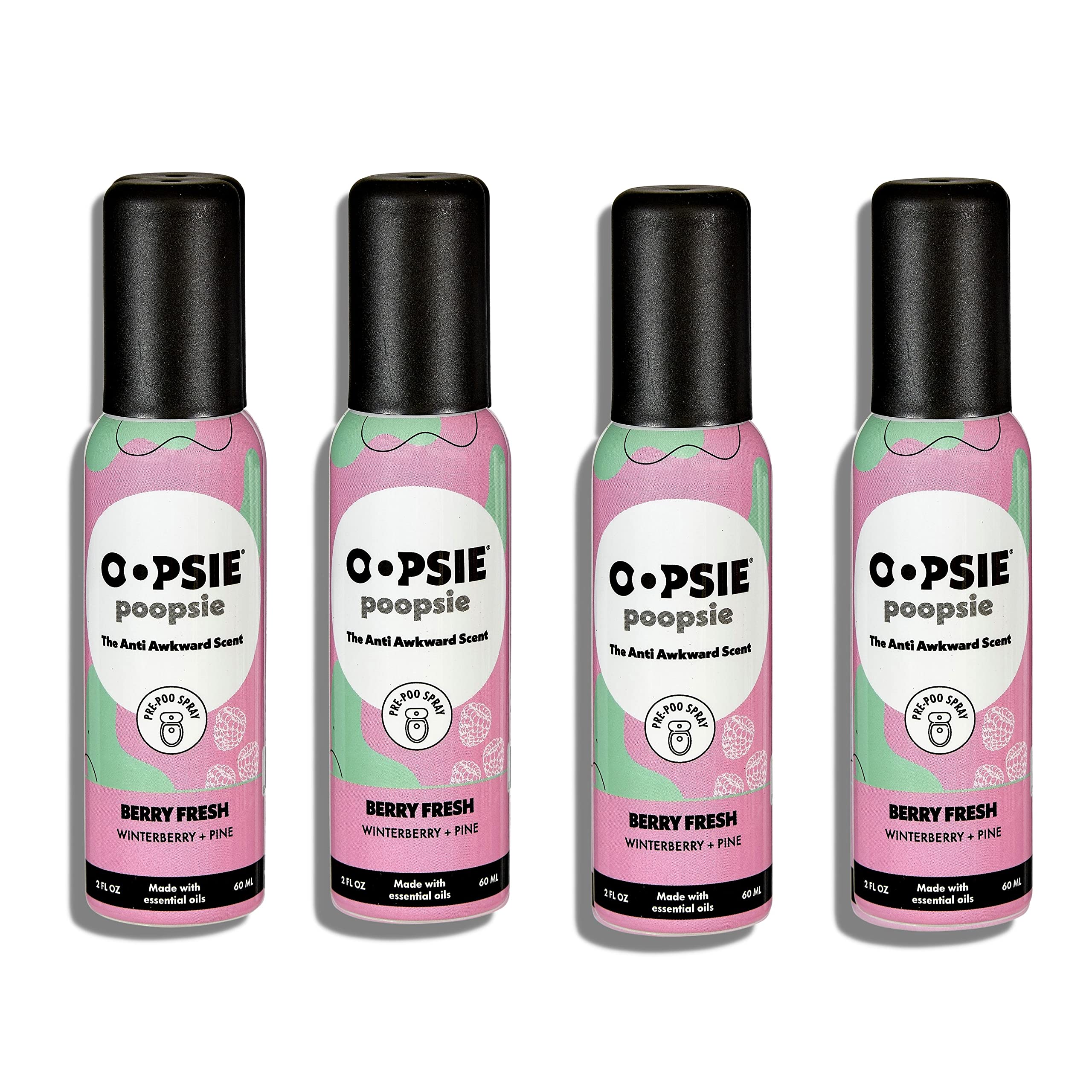 Amazon.com: Oopsie Poopsie Spray Pre Poop – Paquete de 4 aerosoles ...