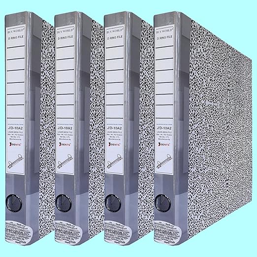 BuyWorld Laminated Office D-Ring Binders File Folder(Dot Grey) Projects ...