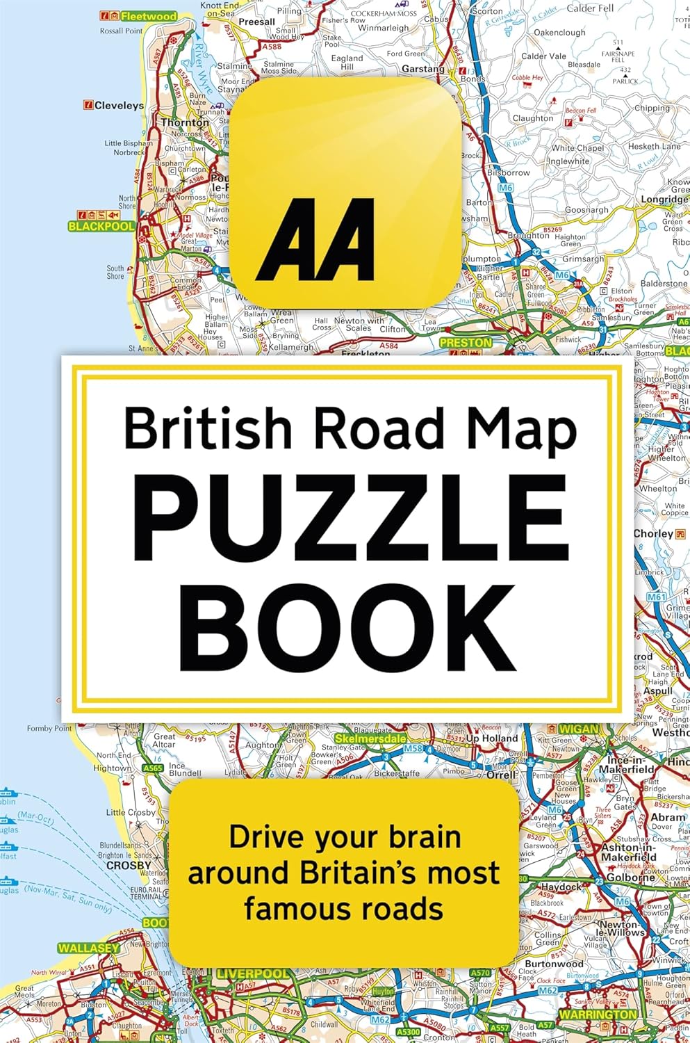 The AA British Road Map Puzzle Book: These highly-addictive brain games ...