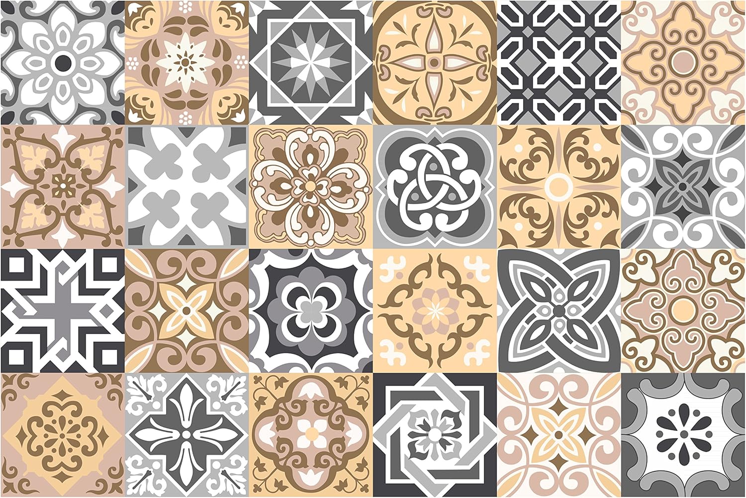 Amazon.com: GSS Designs 24 PC Pack Tile Stickers Bathroom & Kitchen ...