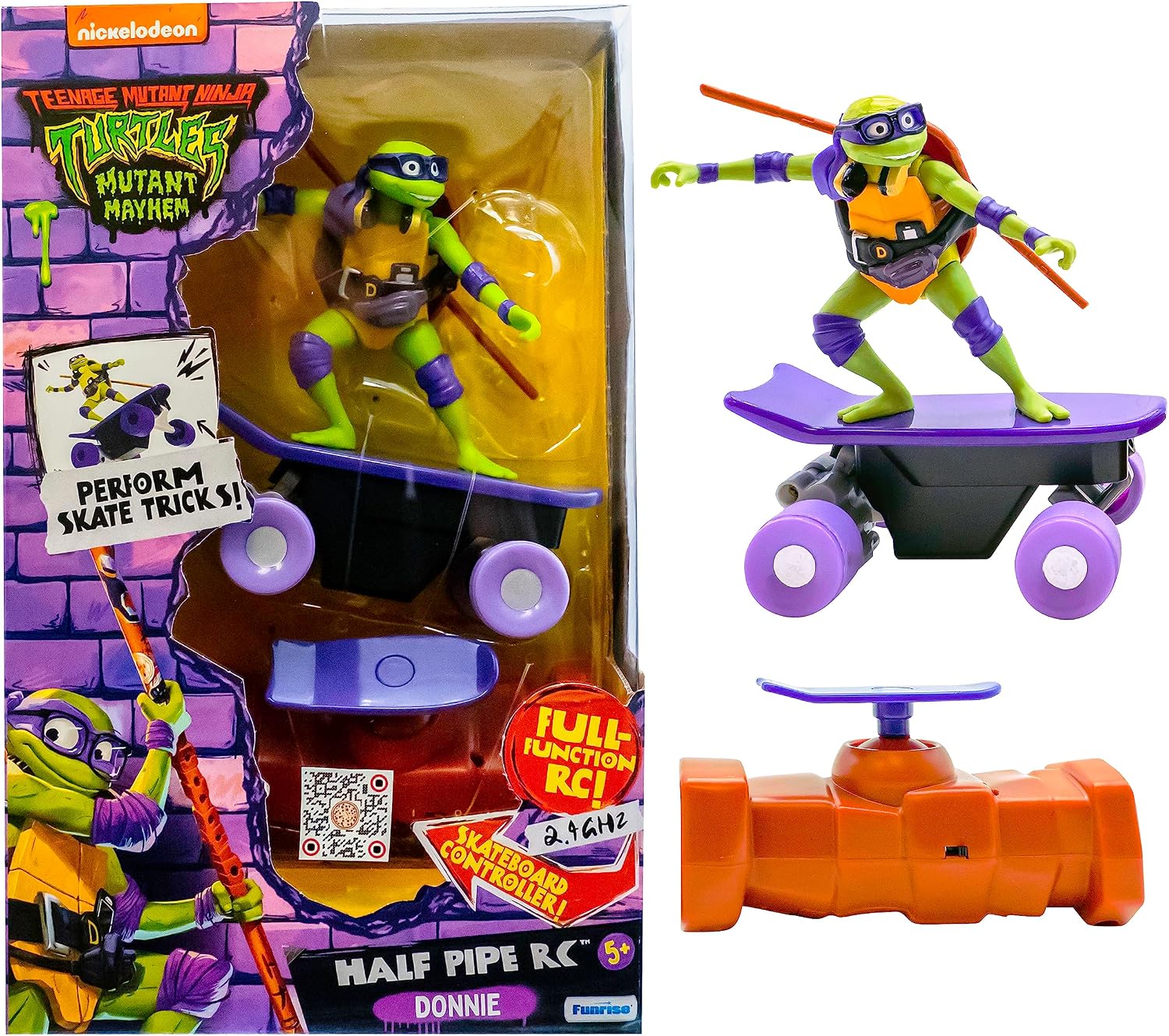 Amazon.com: Teenage Mutant Ninja Turtles Donatello Half Pipe RC Vehicle ...