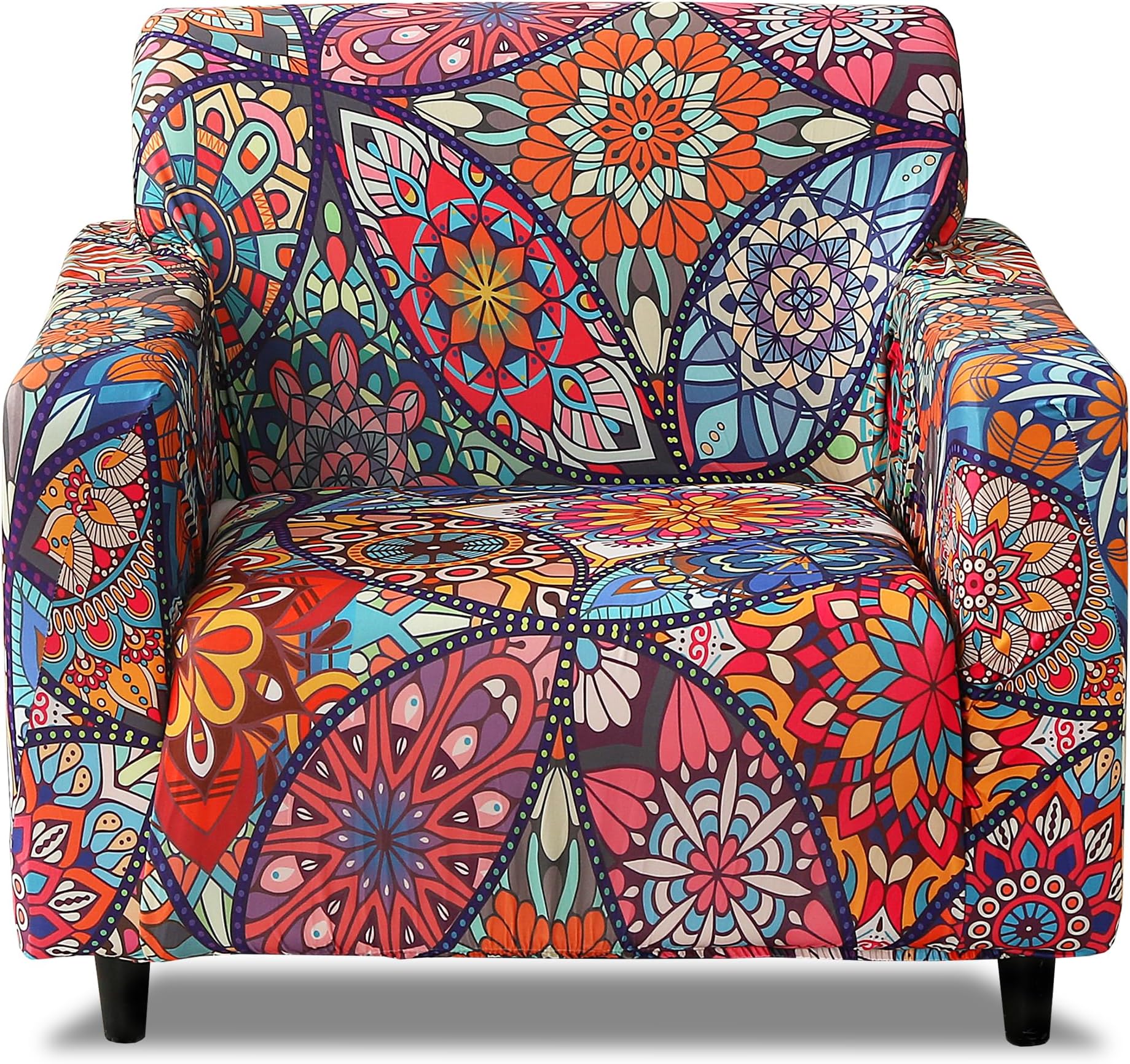 Amazon.com: Minxiang Stretch Sofa Cover Printed Couch Cover Boho ...