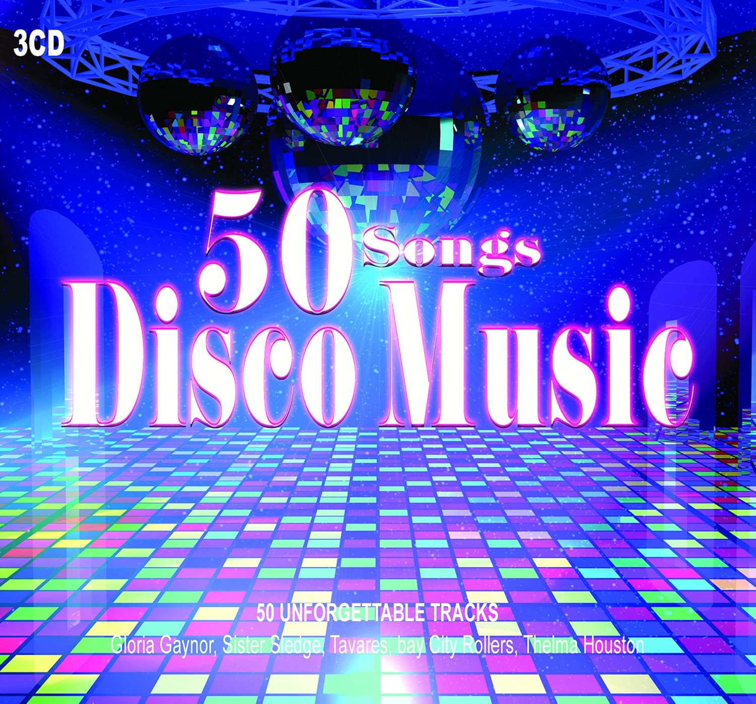 3CD 50 Songs Disco Music, Gloria Gaynor, Donna Summer, Dance Music ...