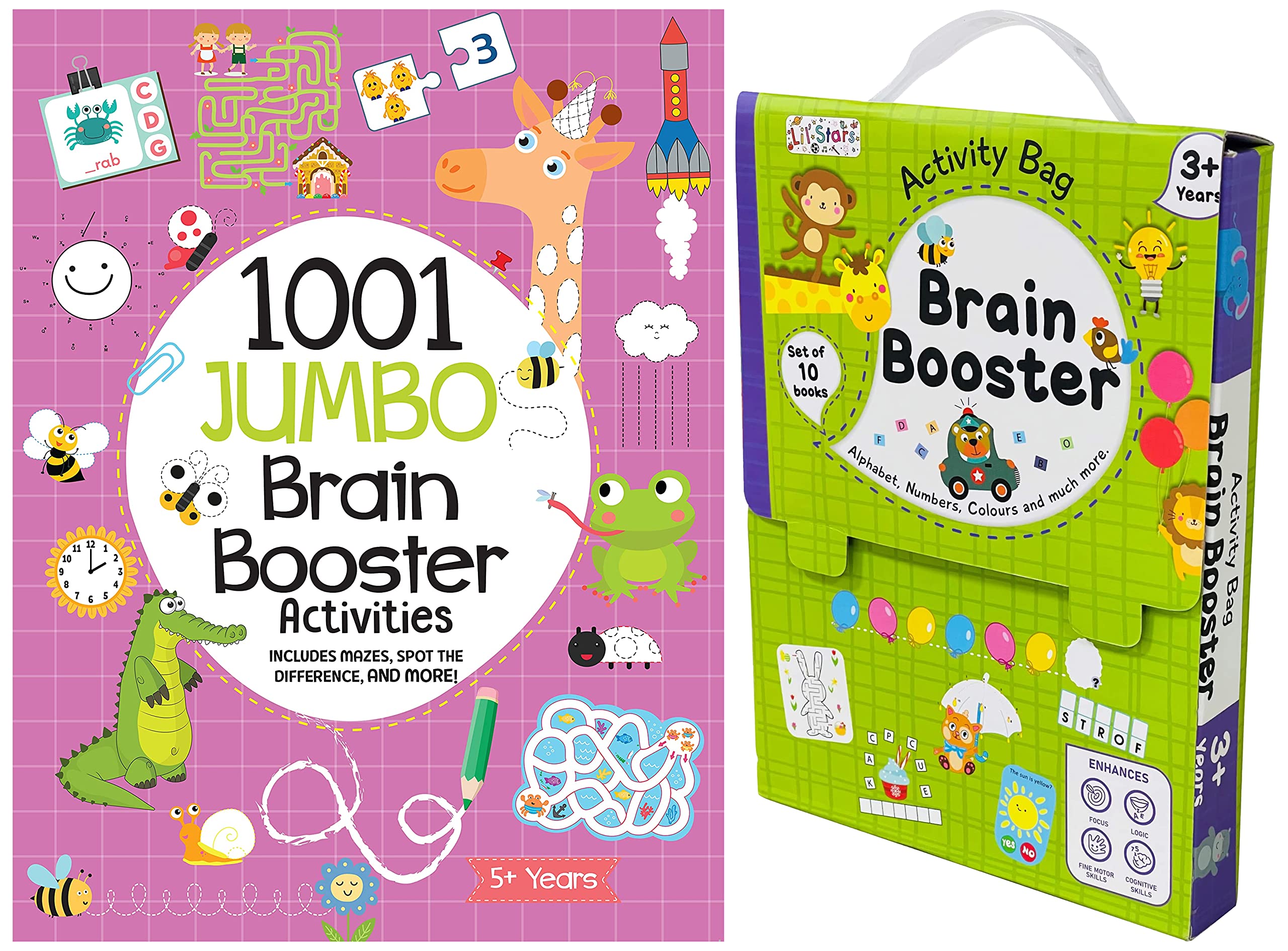 1001 Jumbo Brain Booster Activities for 5 to 8 Years Old Kids & Brain ...