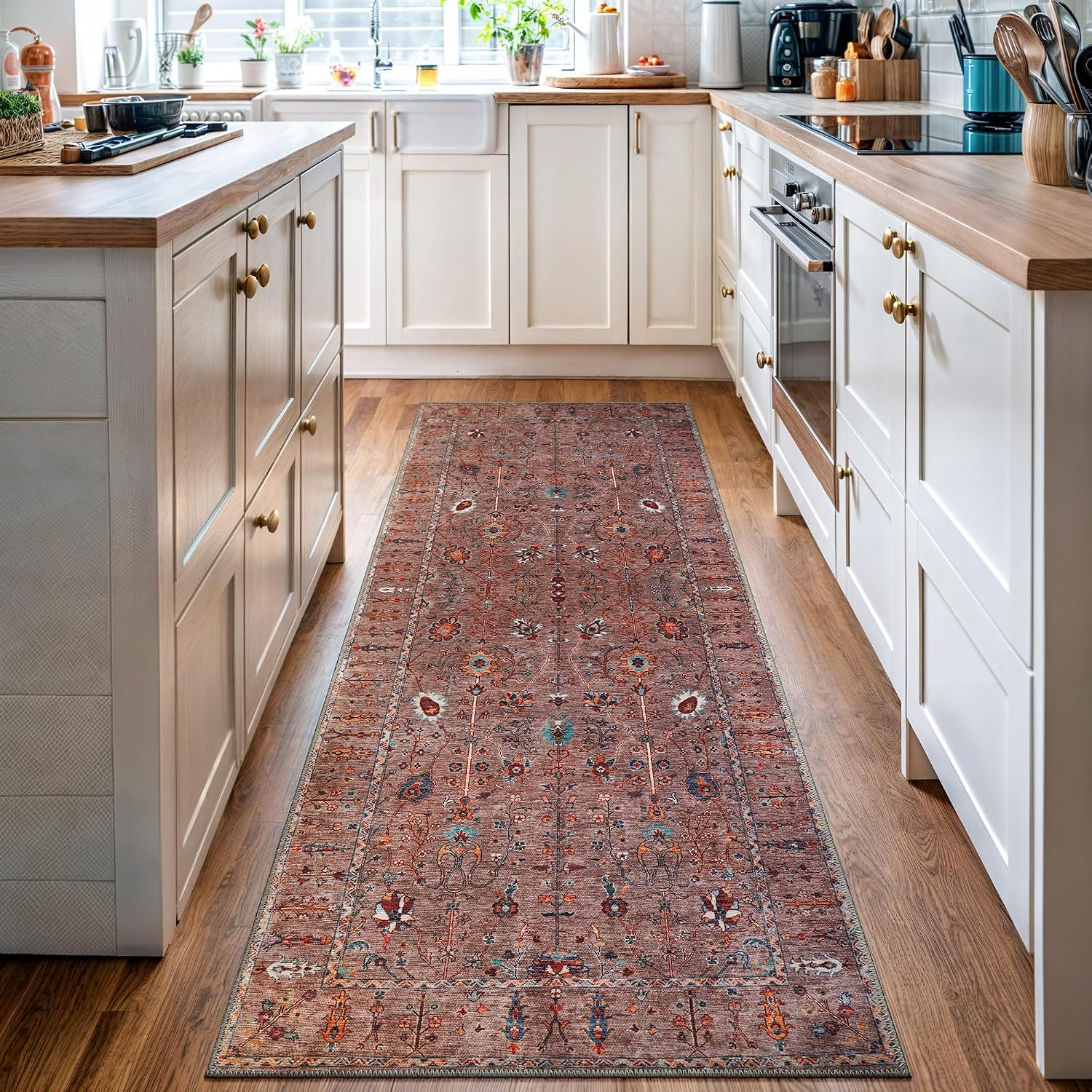 Amazon.com: Luria Rugs Easy Care 2'6" x 12' Non-Slip 12 Ft Long Runner ...