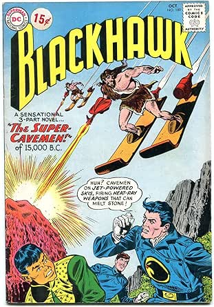 Amazon.com: BLACKHAWK #189 1963-DC COMIC-SUPER CAVEMEN SCI FI ISSUE FN ...