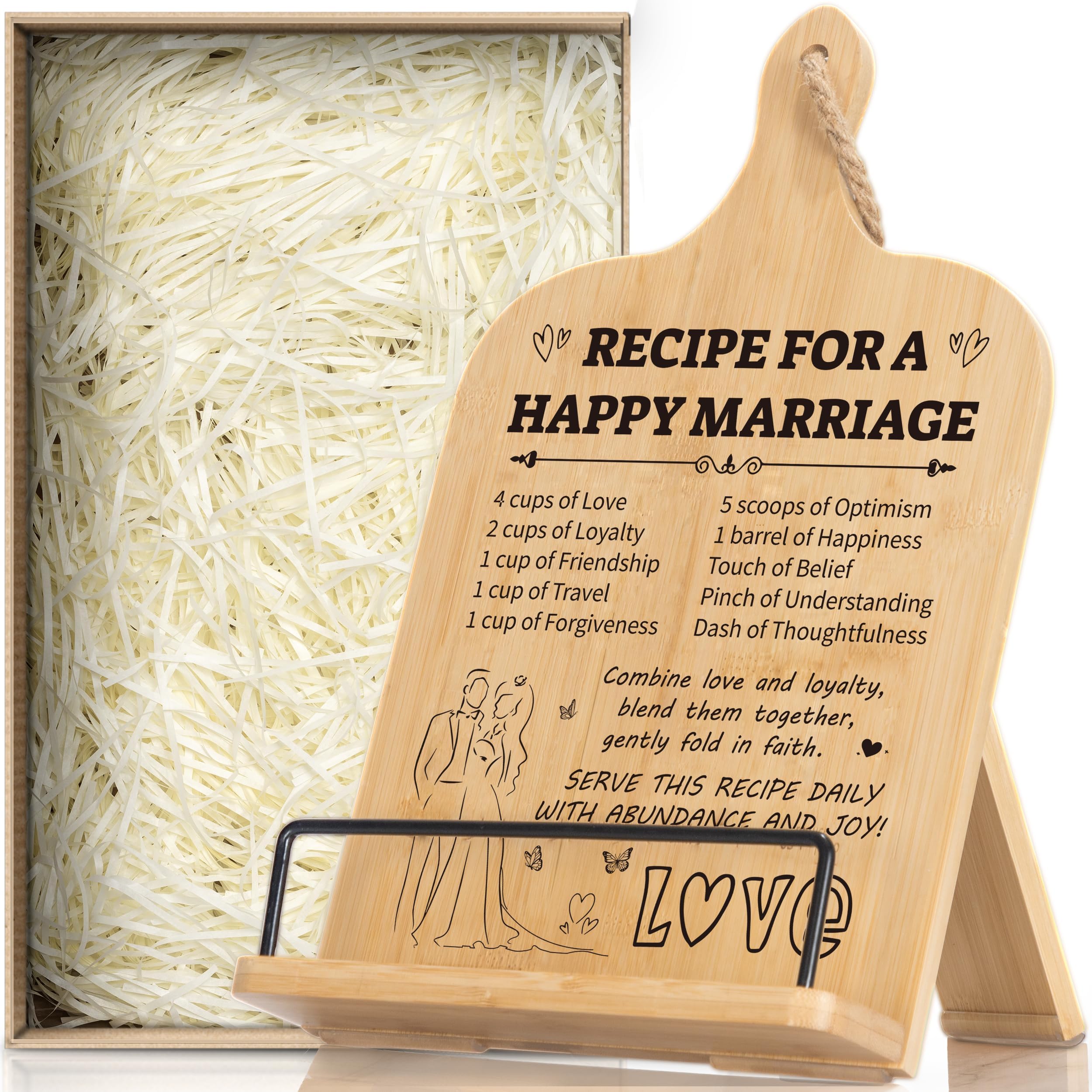 Amazon.com: IKEDAS Wedding Gifts Cookbook Stand, Gift for Wife ...