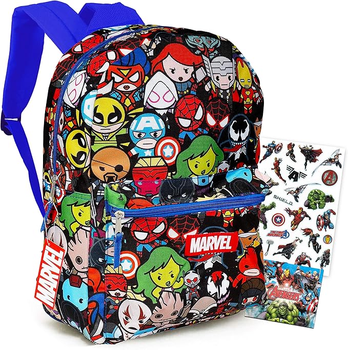 Amazon.com | Marvel Avengers Backpack - 2 Pc Bundle With 16" Marvel ...