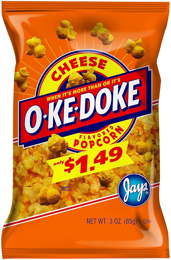 Amazon.com: O-Ke-Doke Cheese Popcorn, 3 oz